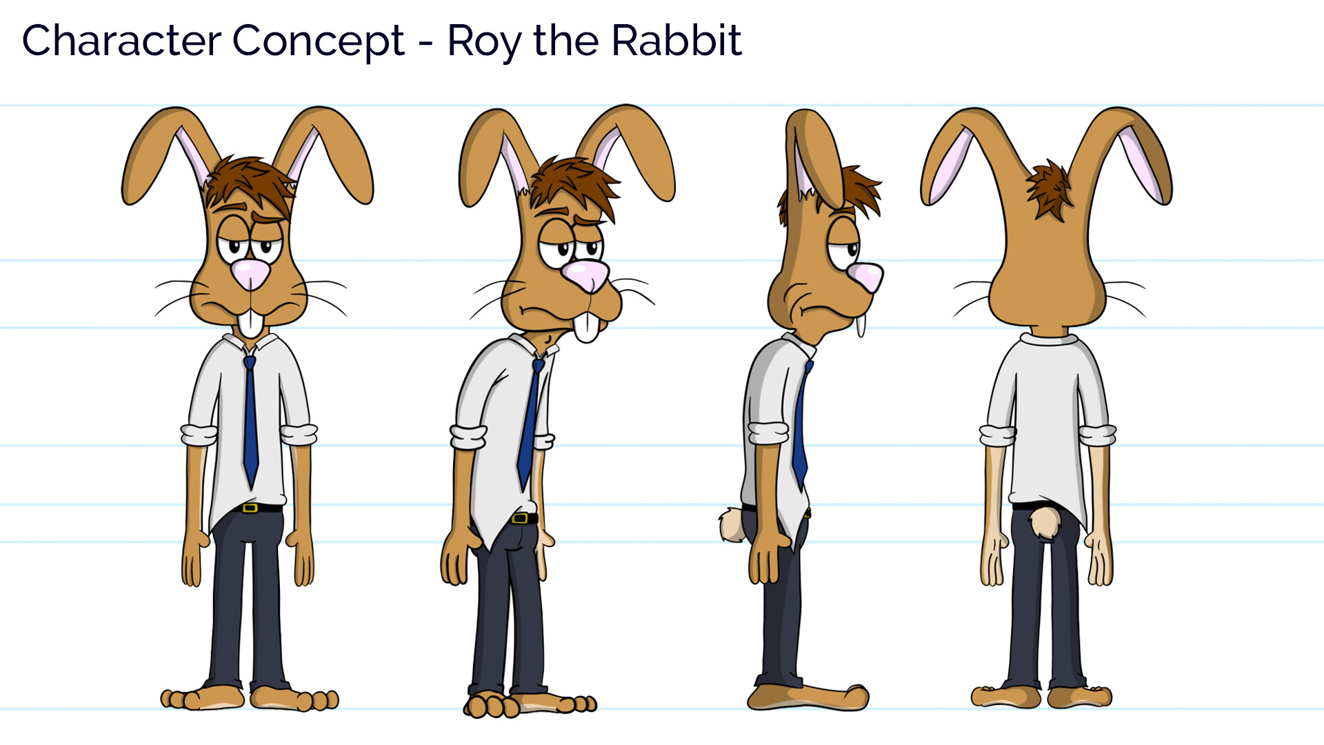ArtStation - Character Concept - Roy the Rabbit (Turnaround)