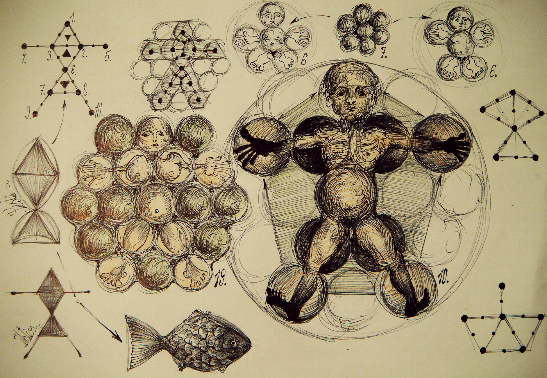 ArtStation - Hexagon 3 circle Human