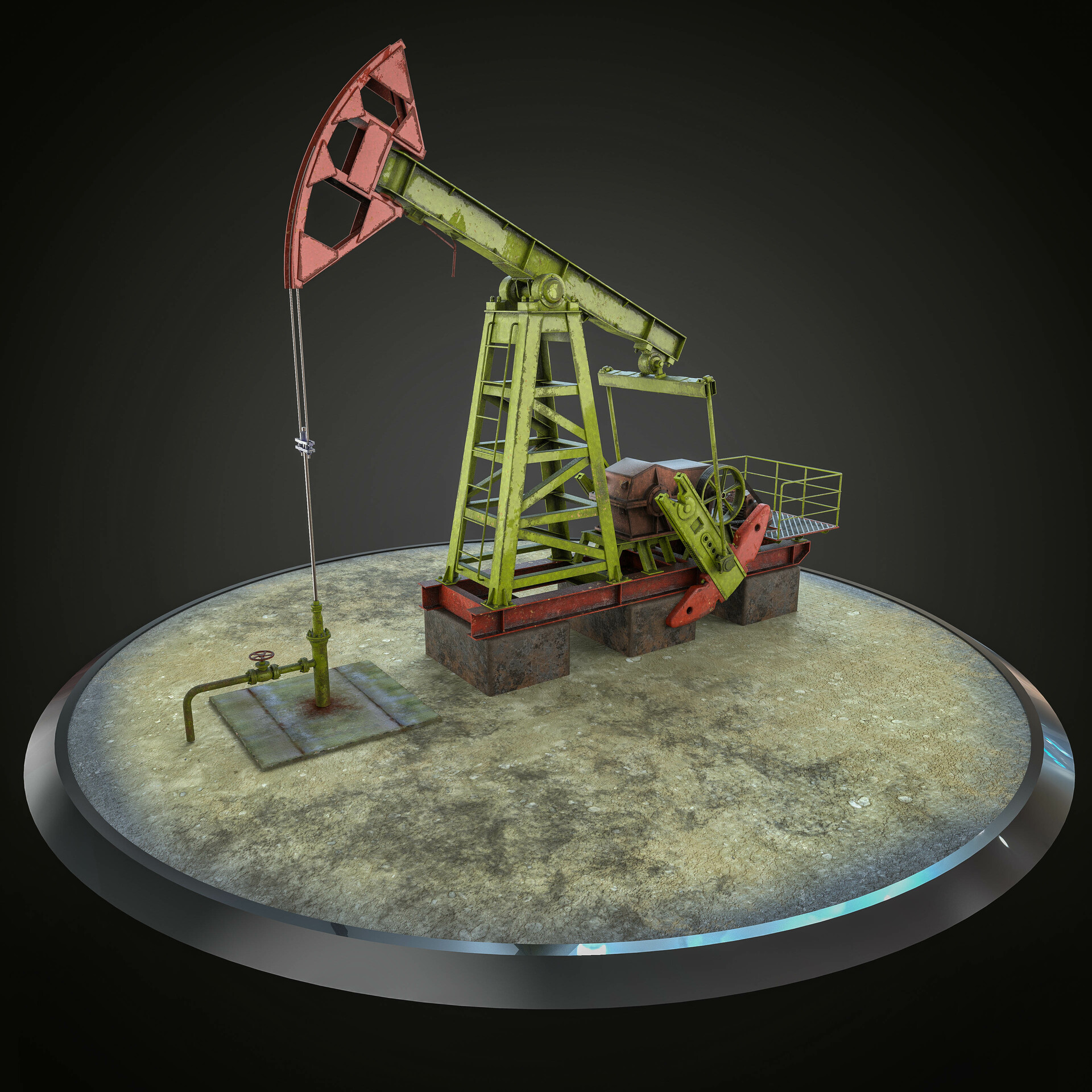 ArtStation - Oil derrick