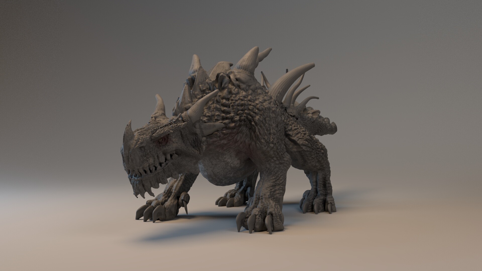 ArtStation - Simple Quadrupedal Dragon