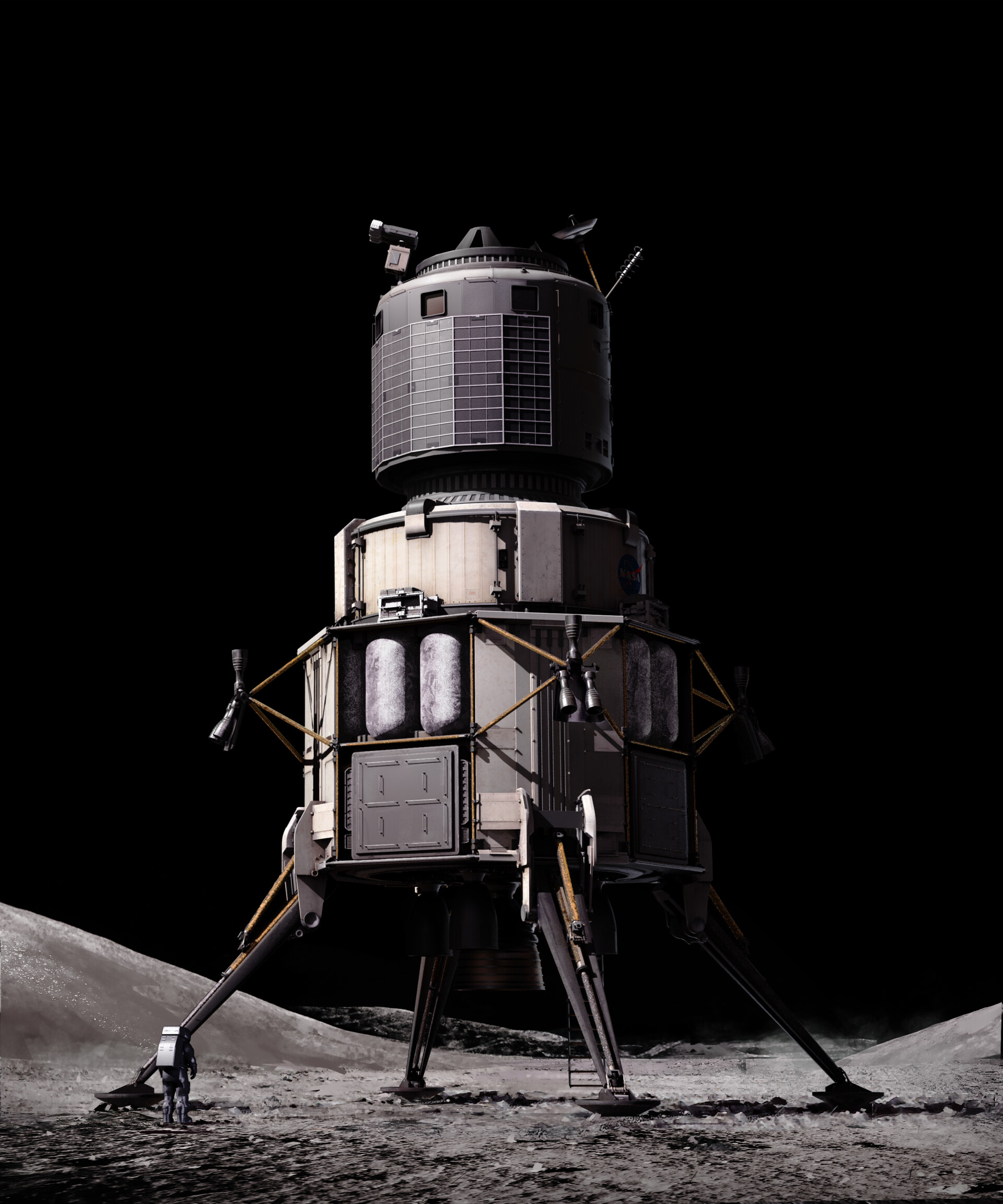 ArtStation - Space landing module_A