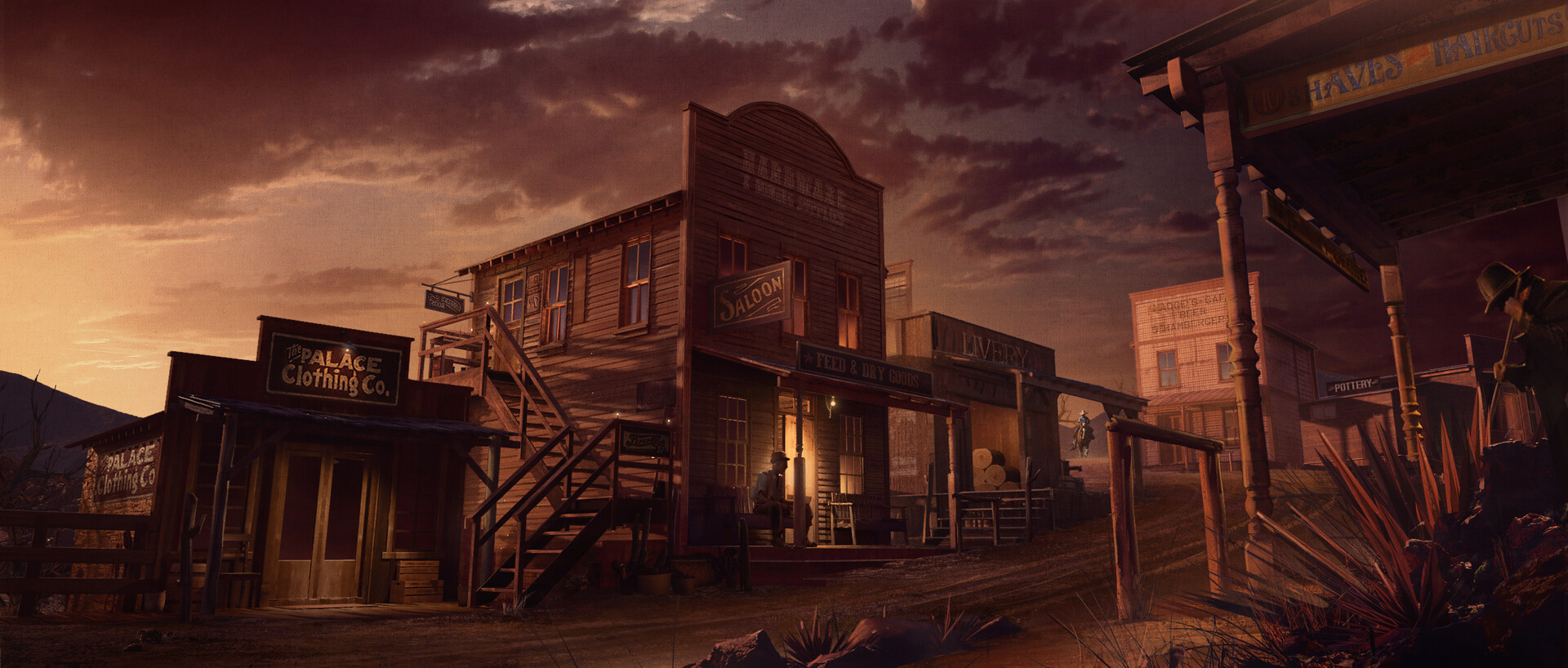 ArtStation - Western town_A