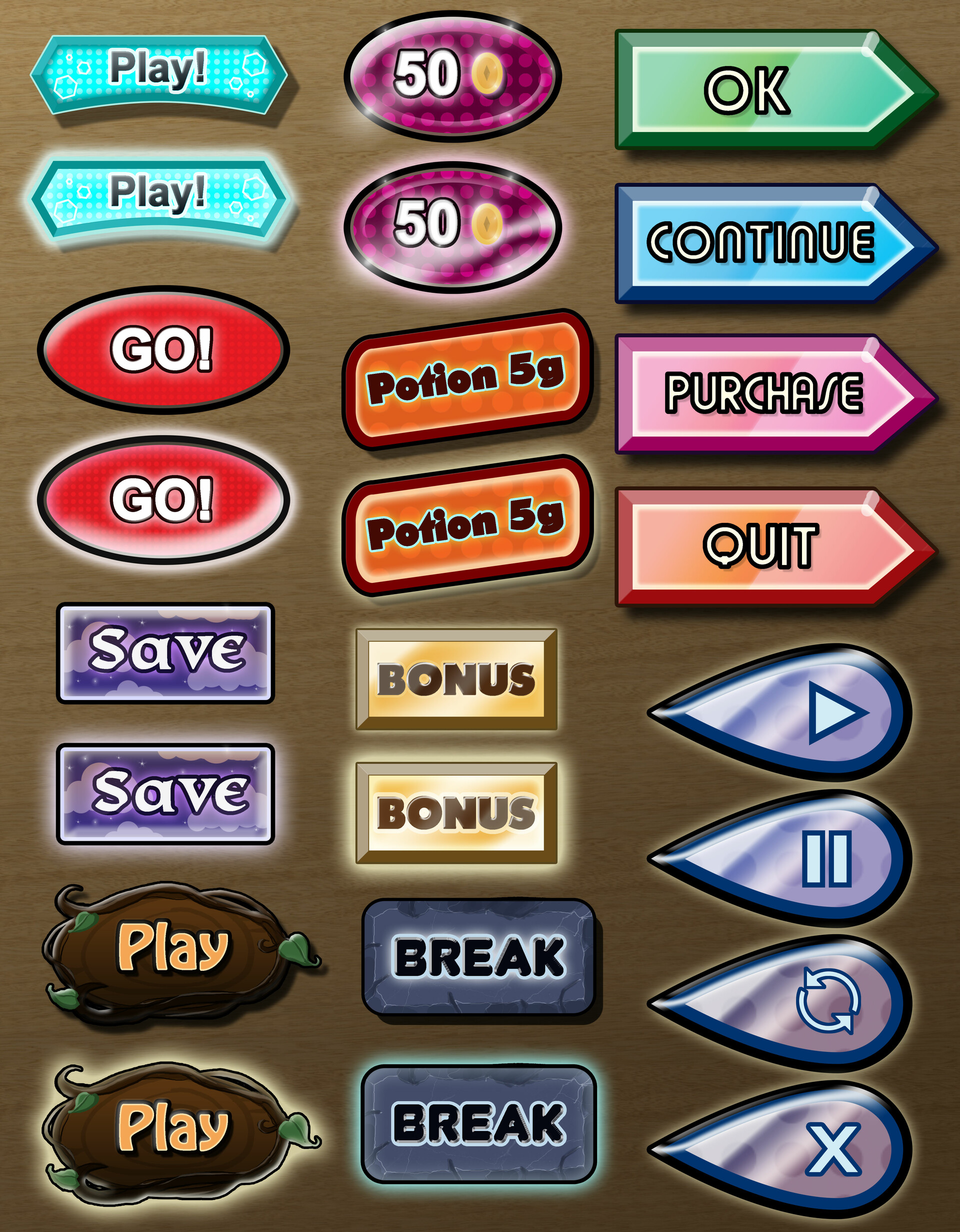 ArtStation - Button UI samples