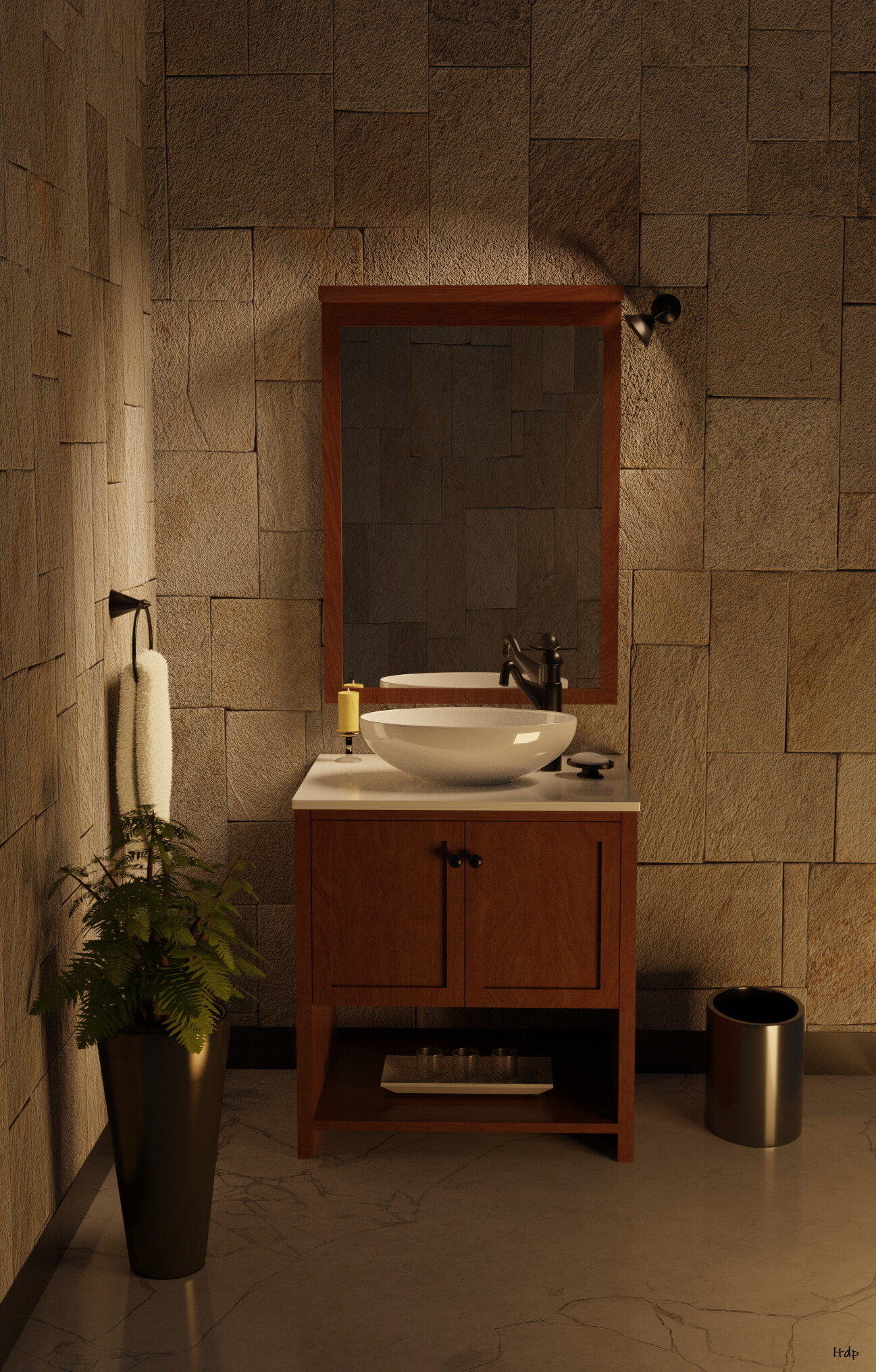 ArtStation - Washroom render
