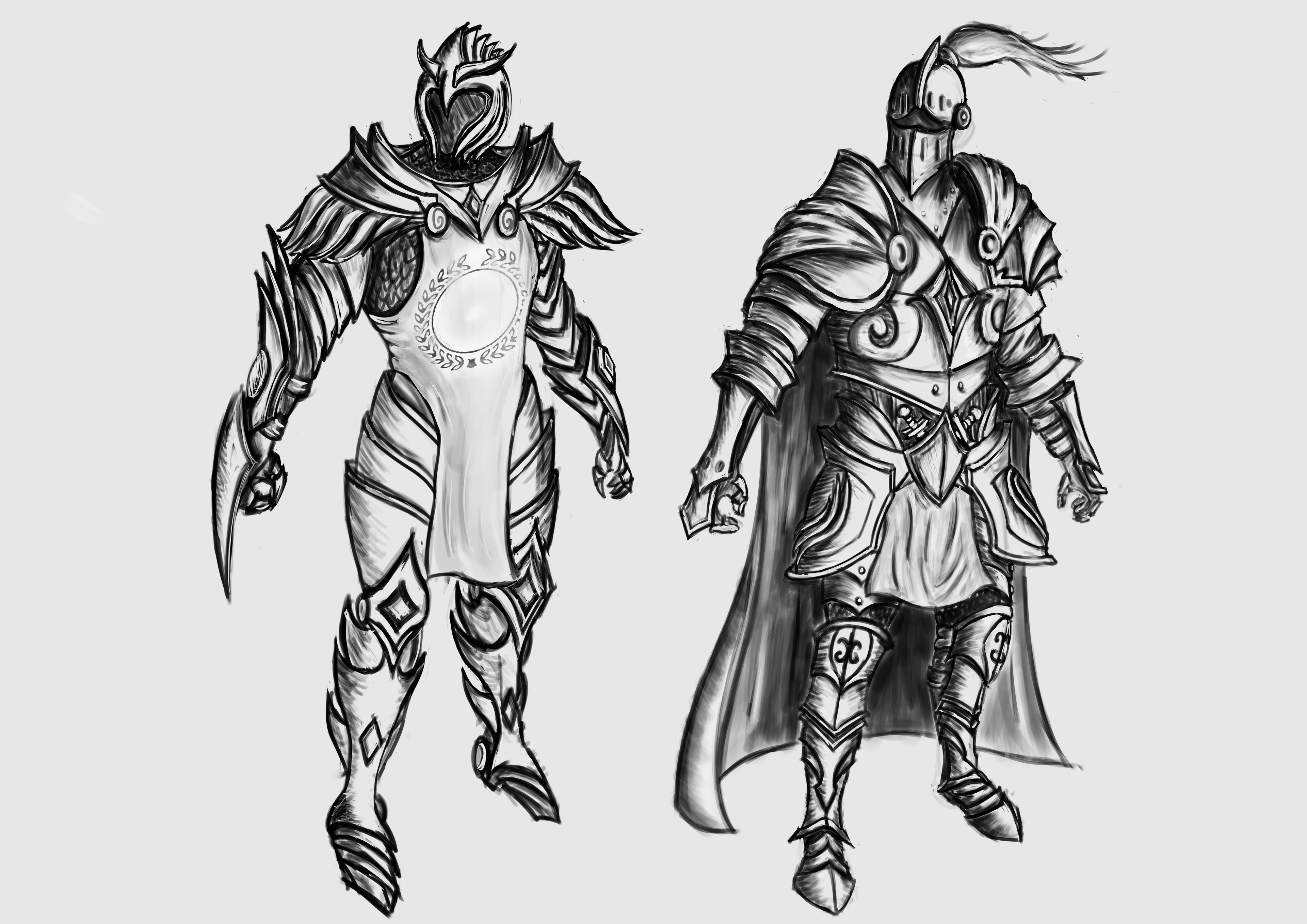 Fantasy Armor Drawing