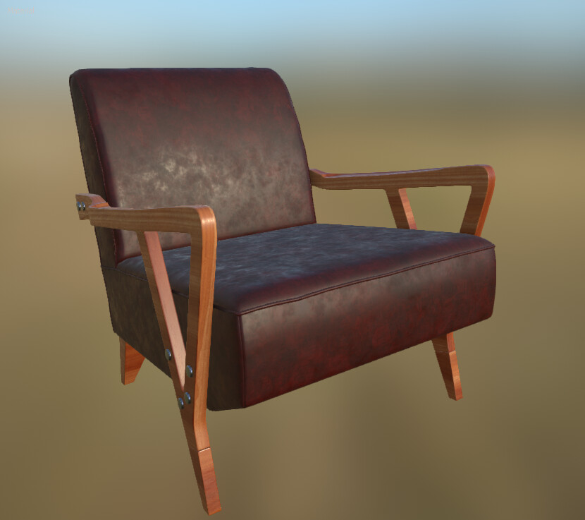 ArtStation - Chair texturing practice