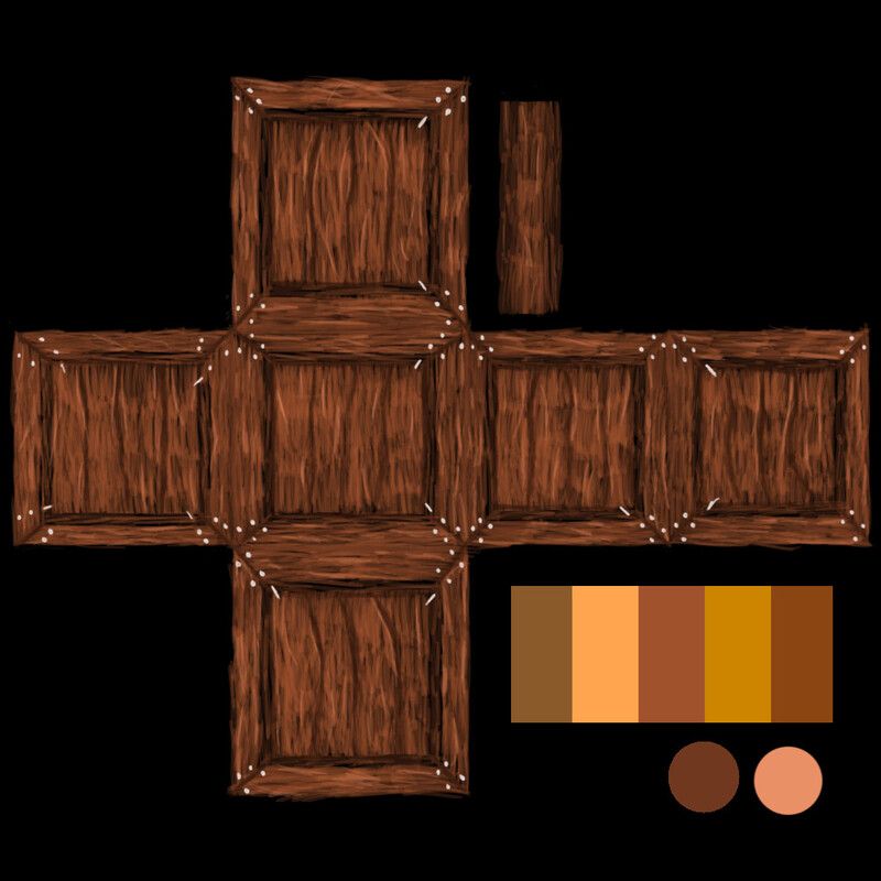 Samuel Banks - Hand-Painted Crate