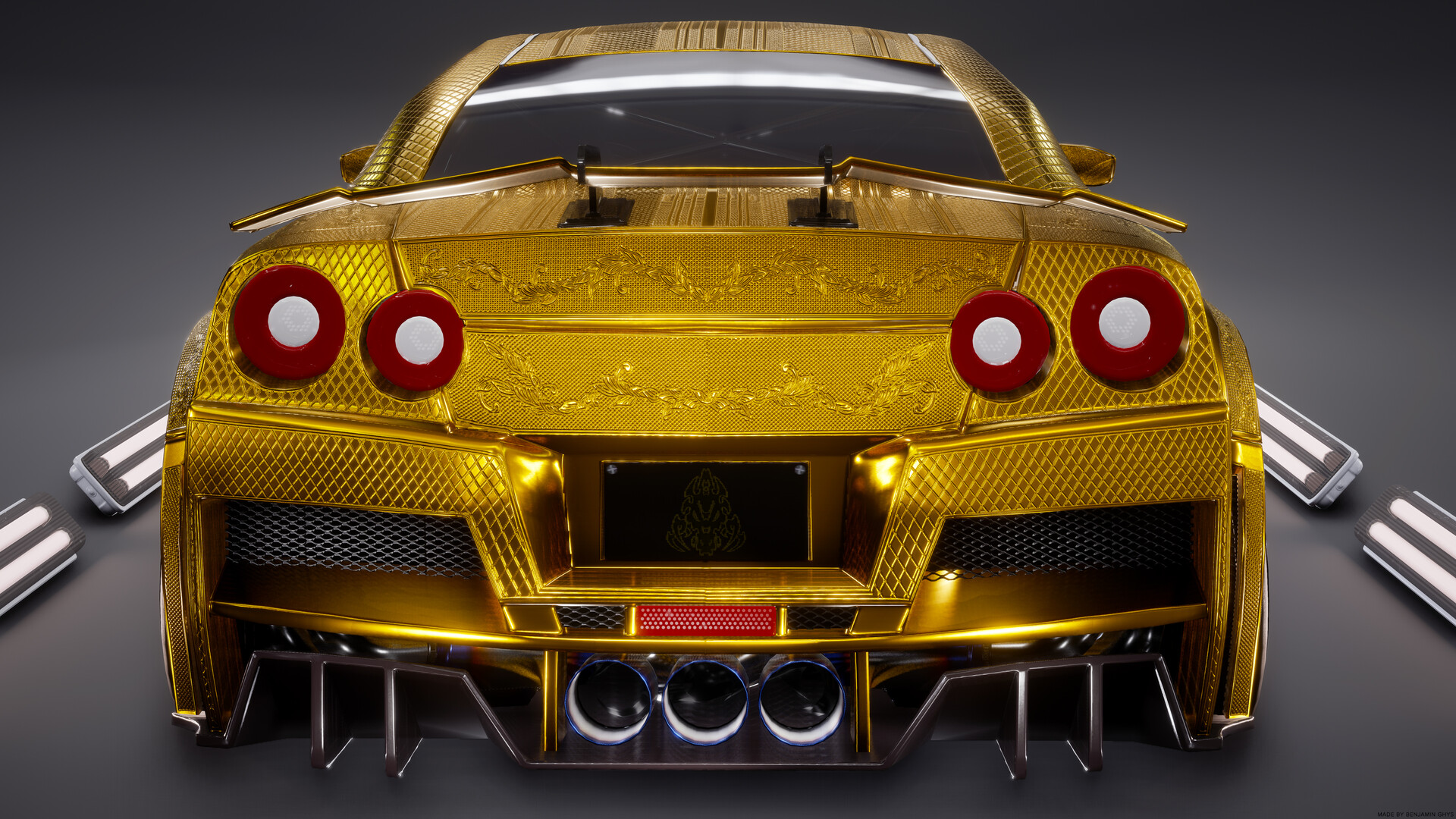 Benjamin Ghys - Engraved Nissan GTR Godzilla