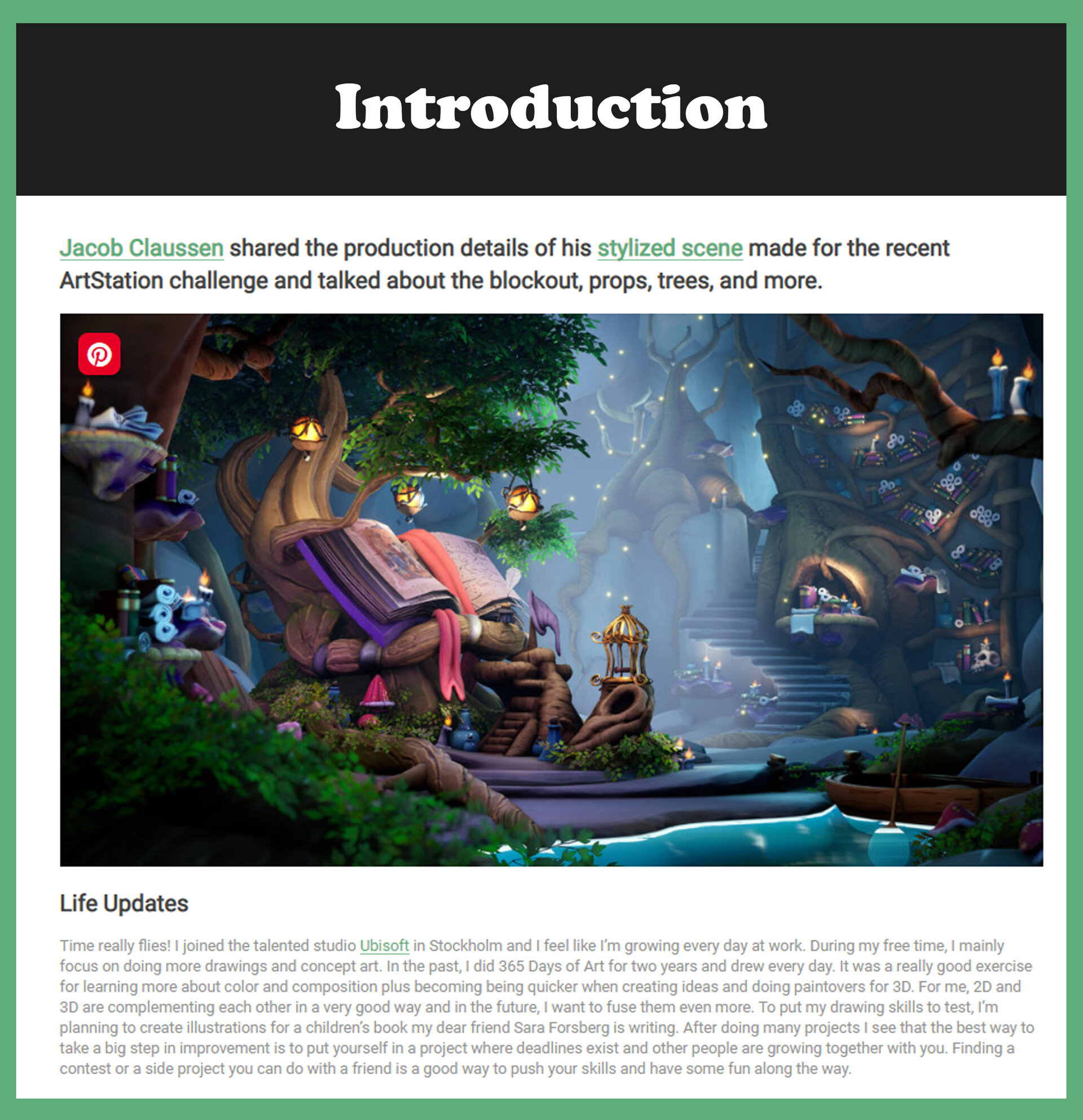 Jacob Claussen - 80 Level Article - Stylized Merlin's Cave: Quick ...