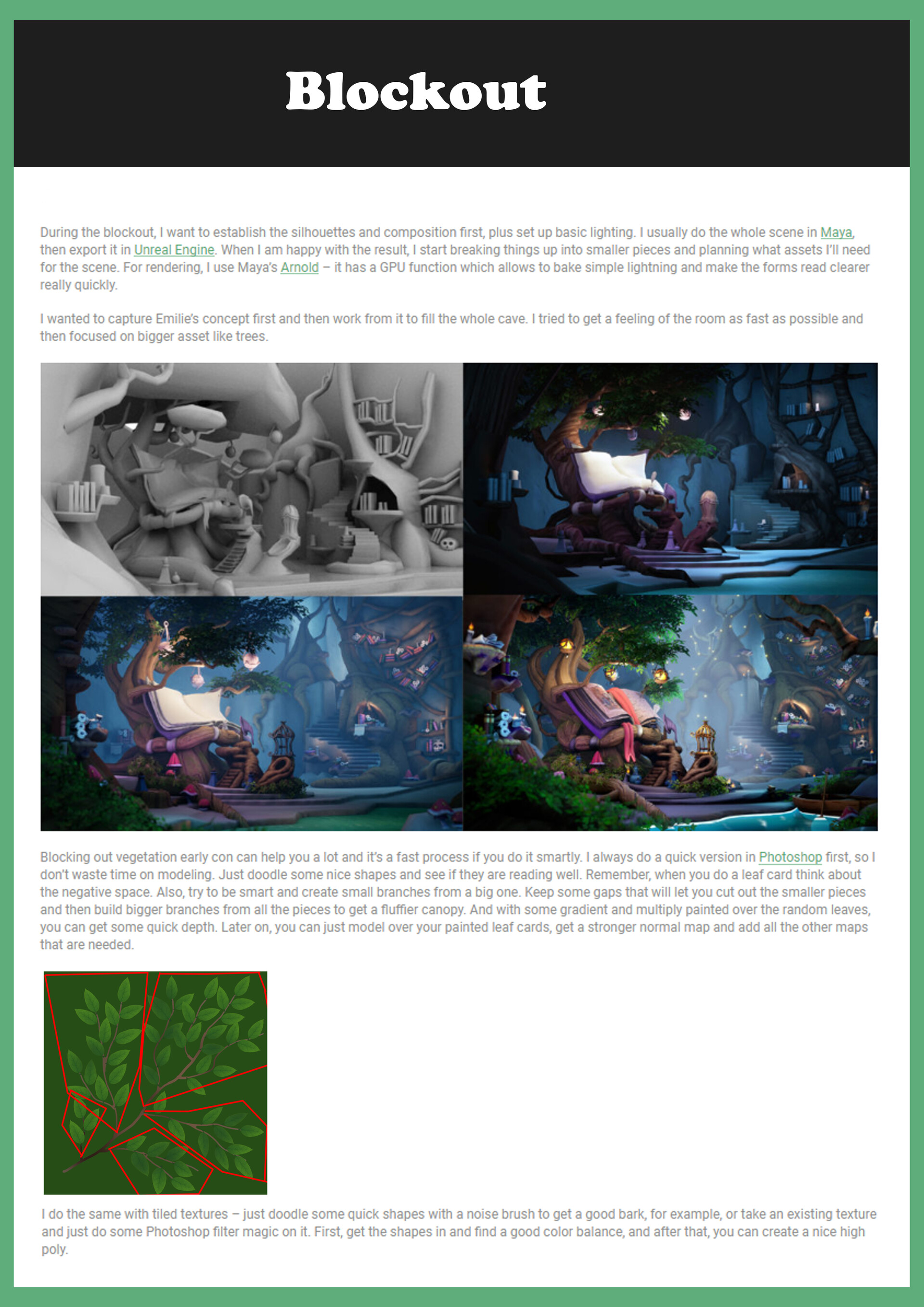 Jacob Claussen - 80 Level Article - Stylized Merlin's Cave: Quick ...