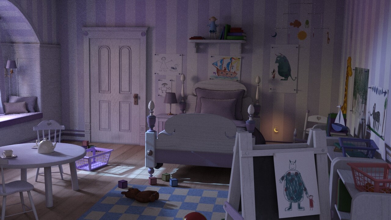 ArtStation - Boo's room from Monster Inc, Irene Pérez