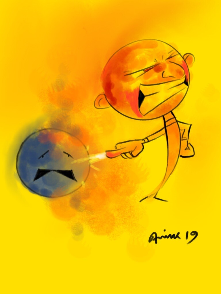 ArtStation - Angry sun