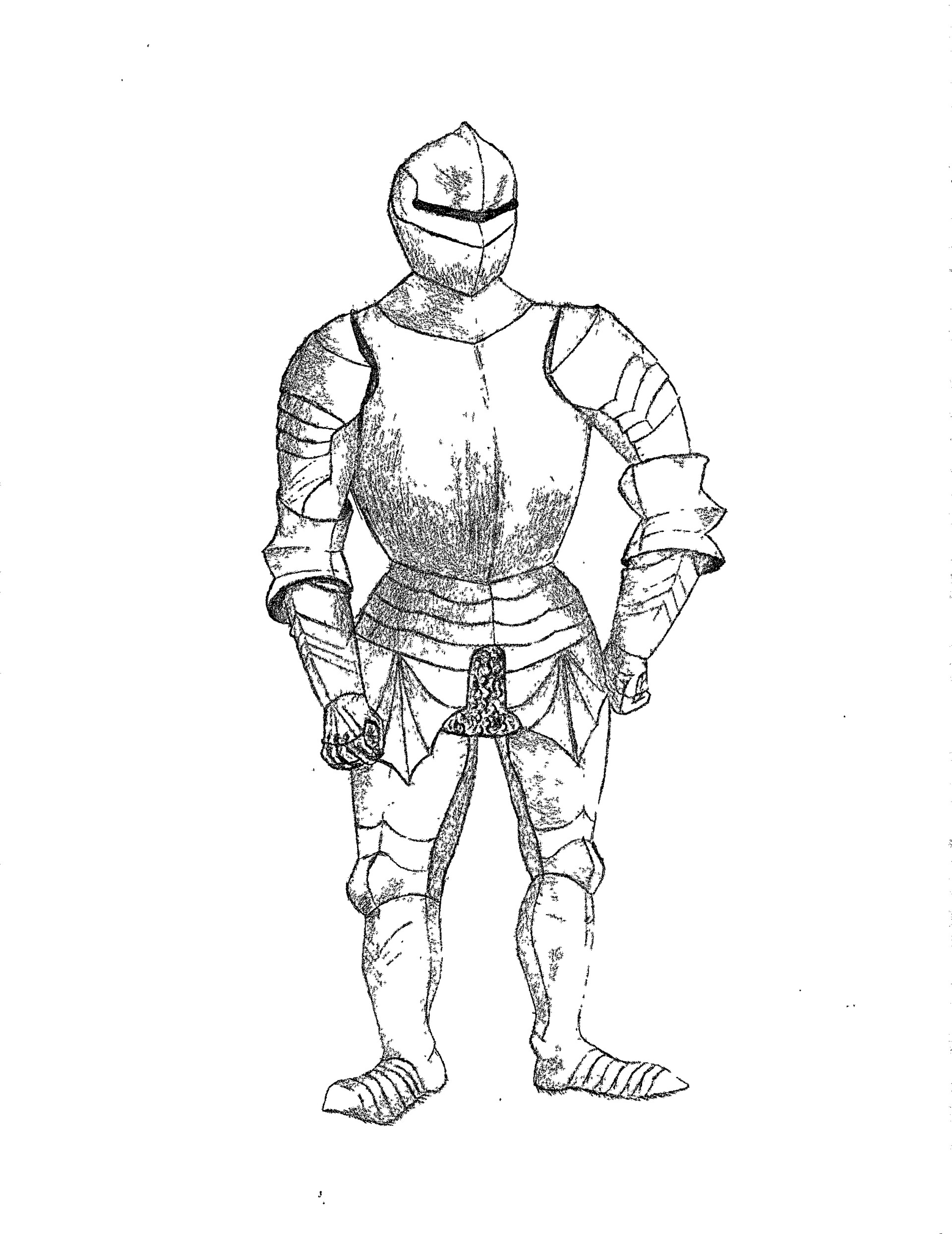 Knight In Armour Drawing