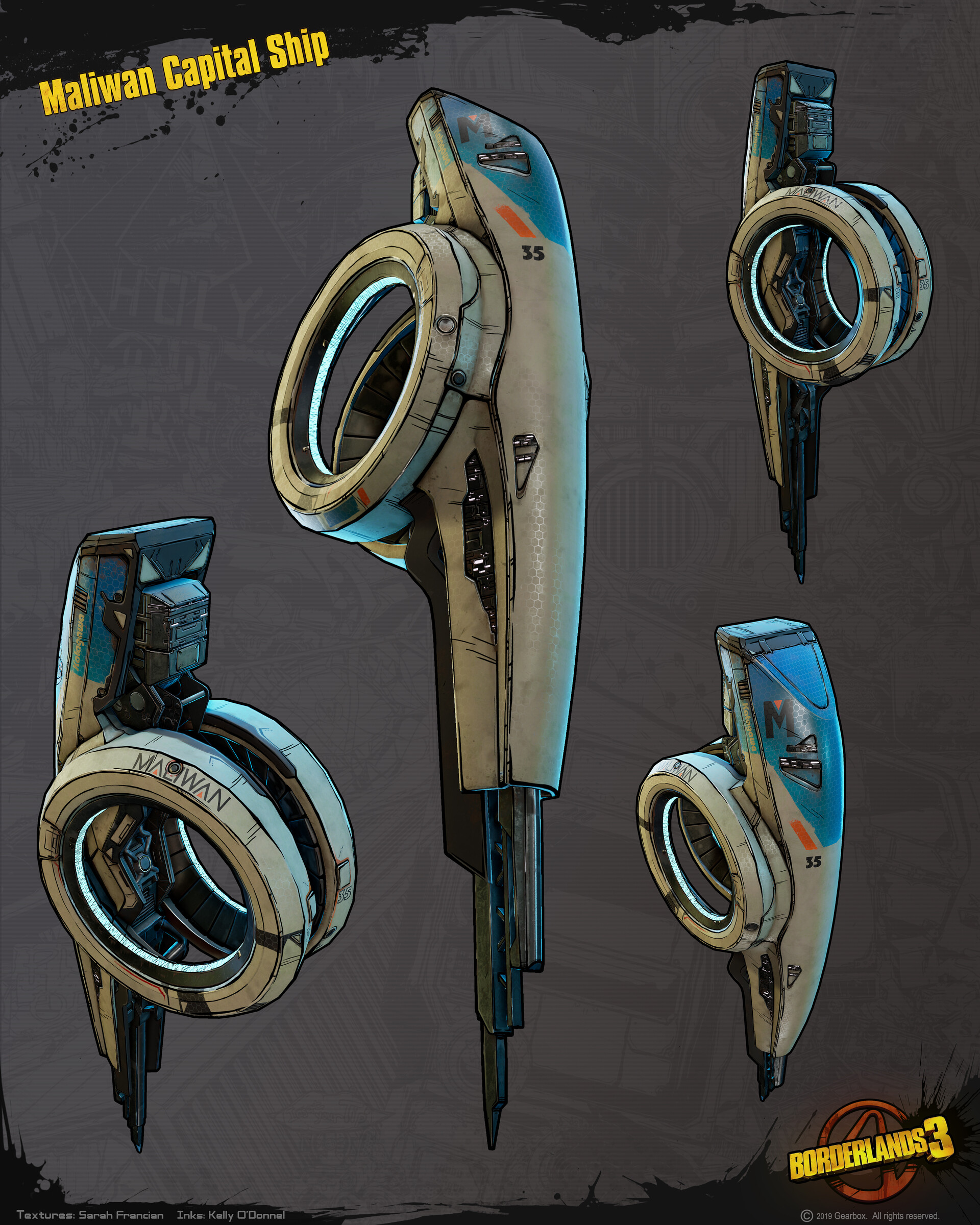 Sarah Francian - Borderlands 3 Maliwan Capital Ship