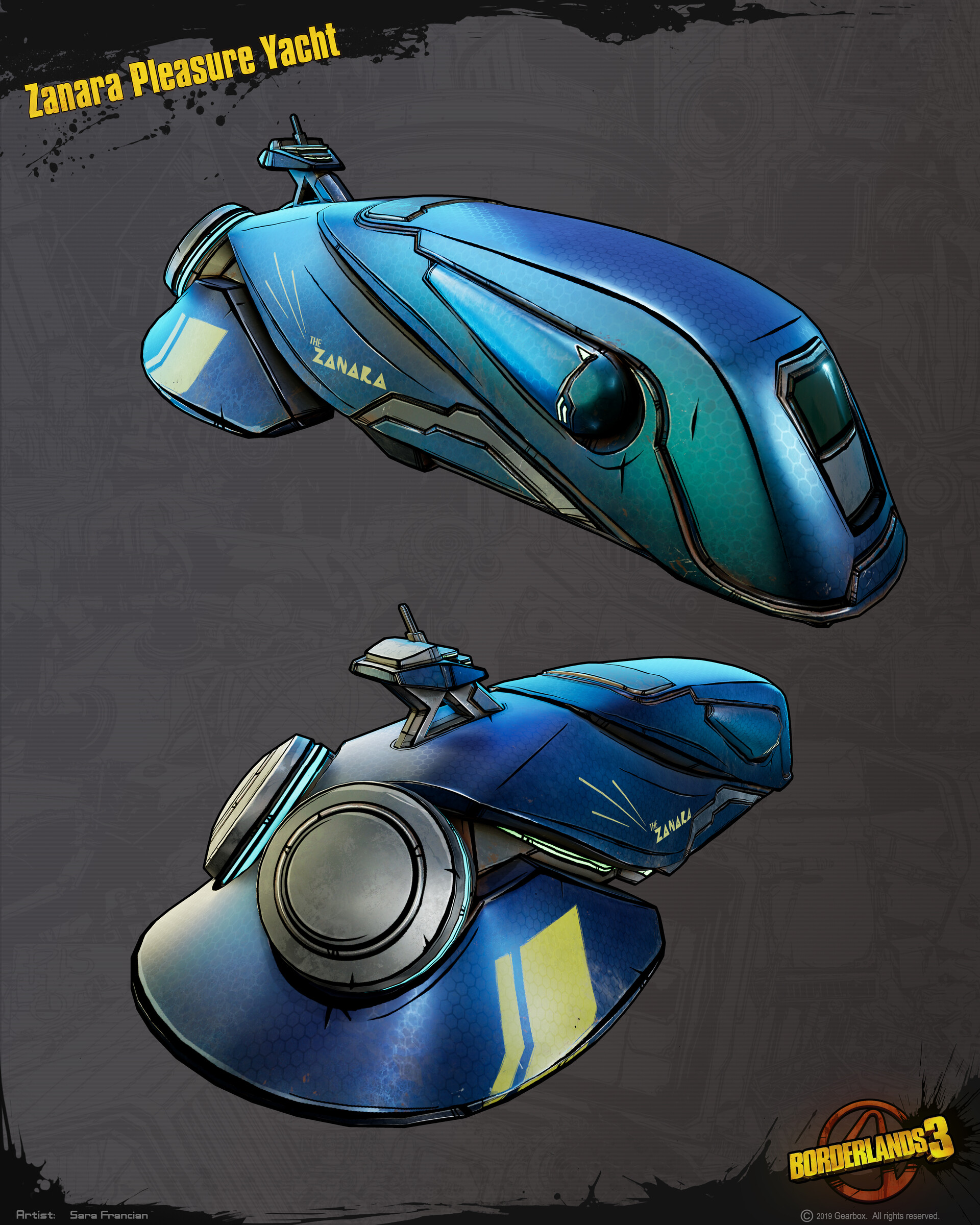 Sarah Francian - Borderlands 3 Pleasure Yacht