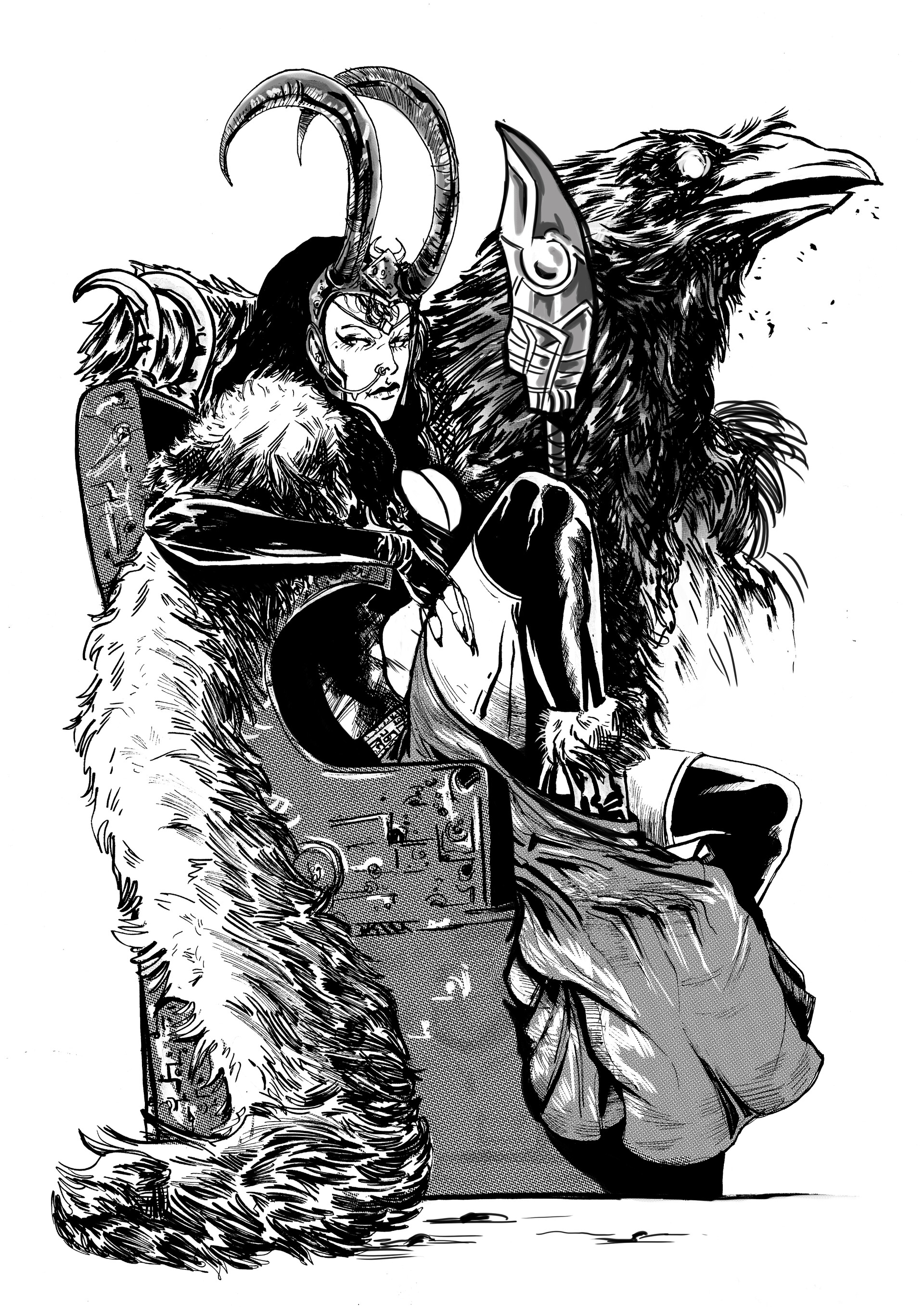 ArtStation - Lady Loki with ink