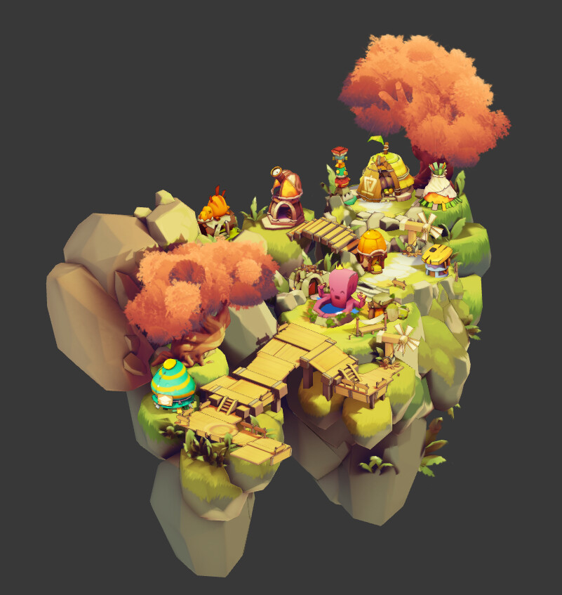ArtStation - Floating island