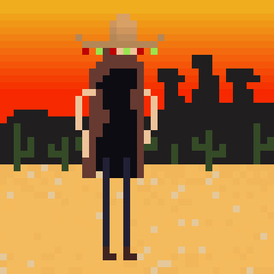 ArtStation - Cowboy pixel art animation