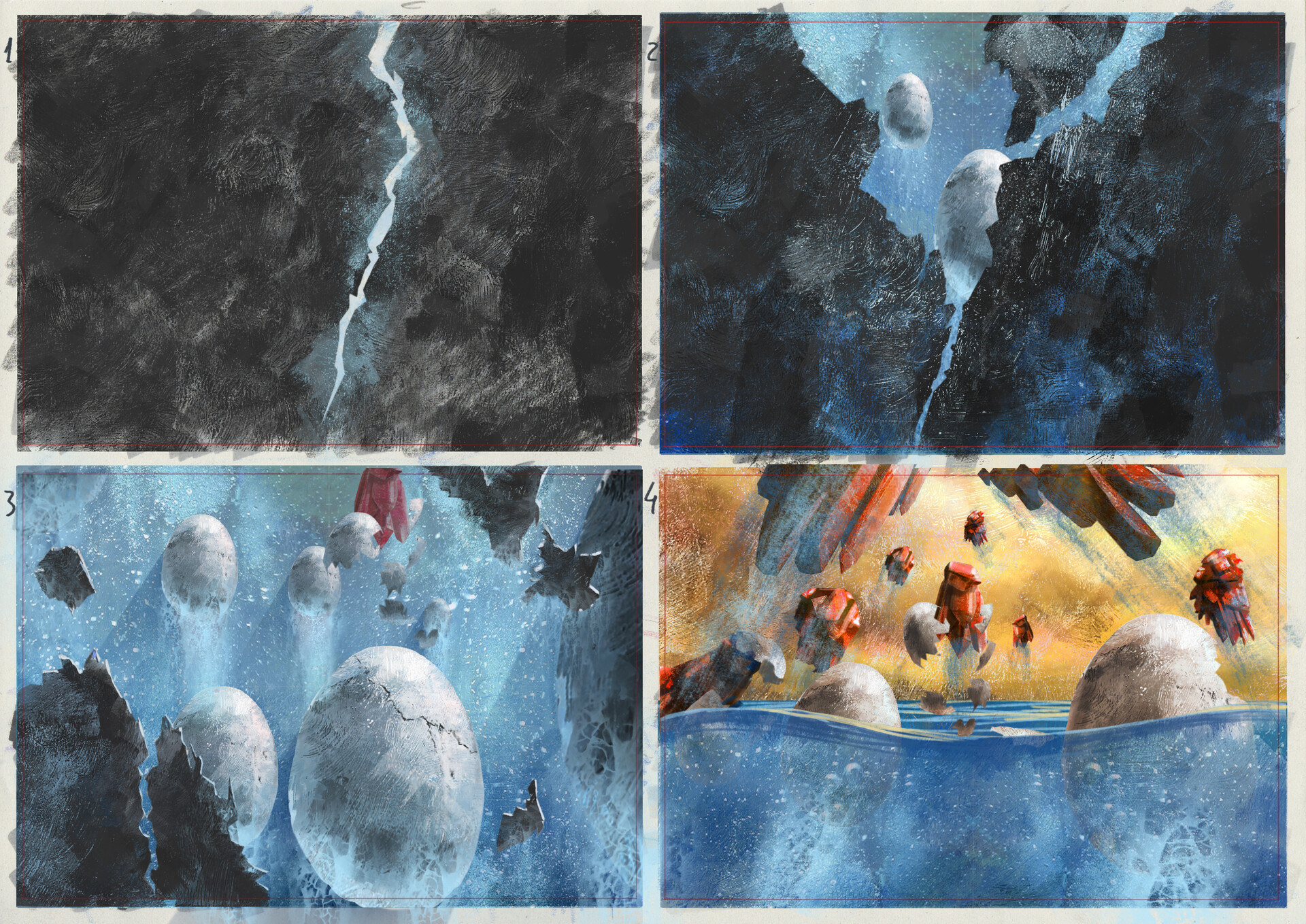 ArtStation - concept/storyboard for video music project