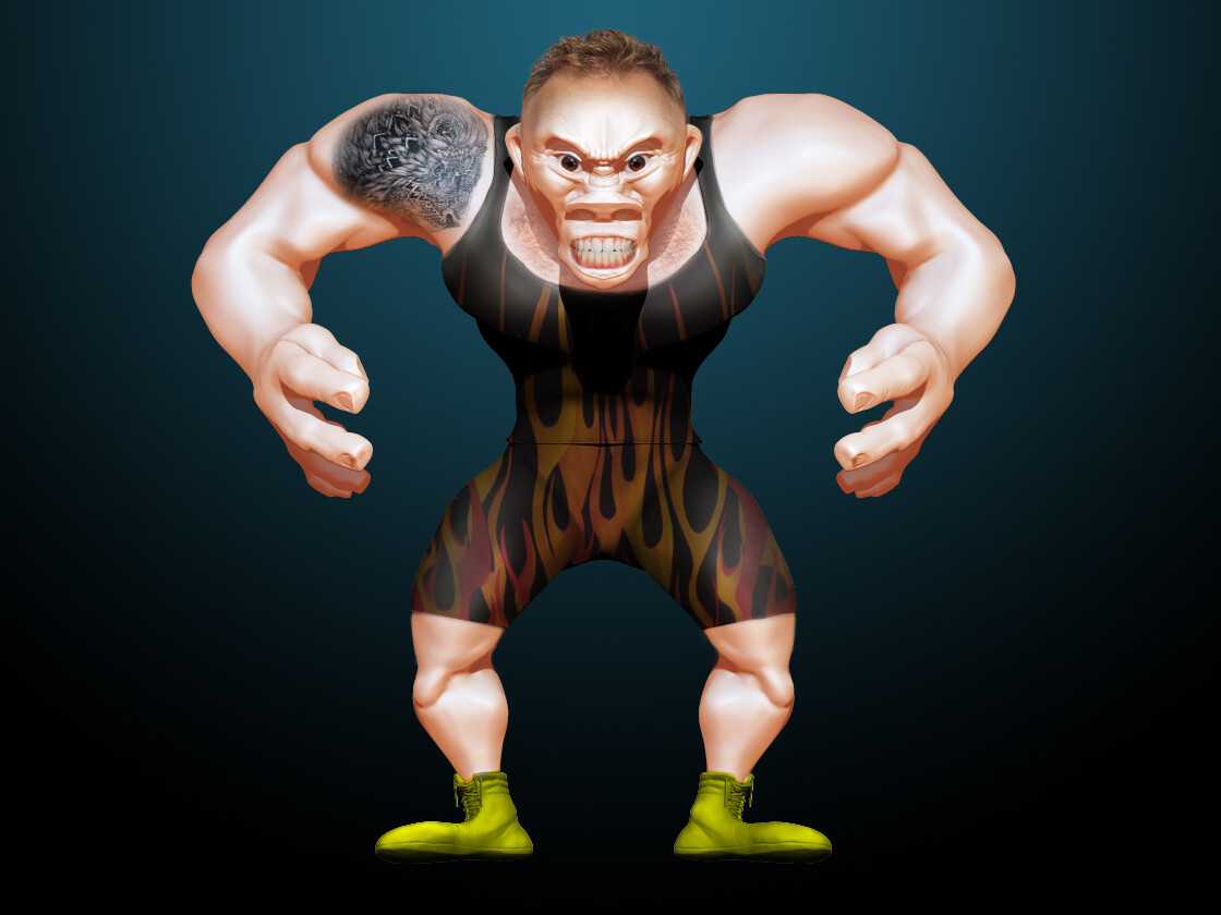 ArtStation - wrestler