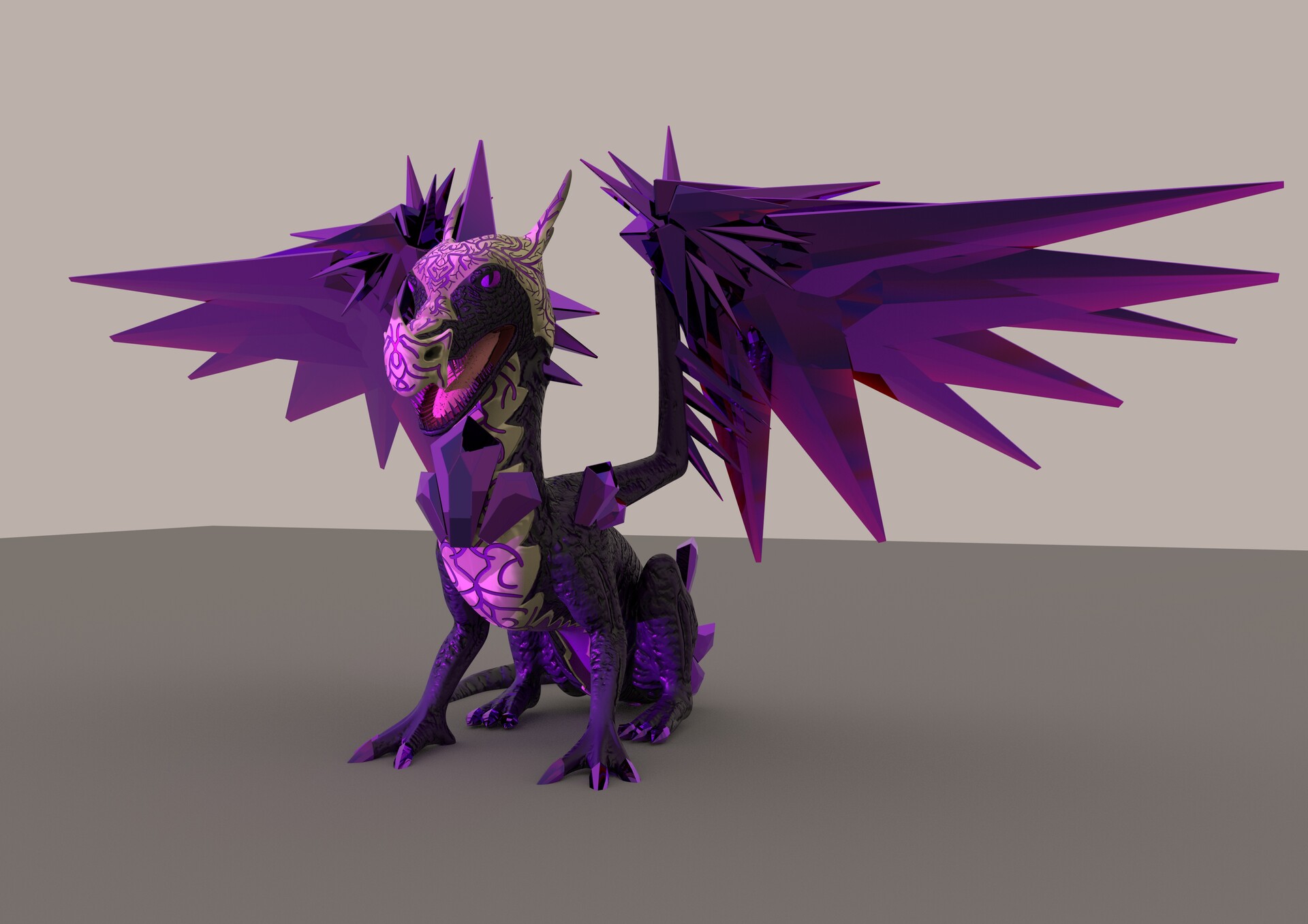 ArtStation - Diamond Dragon