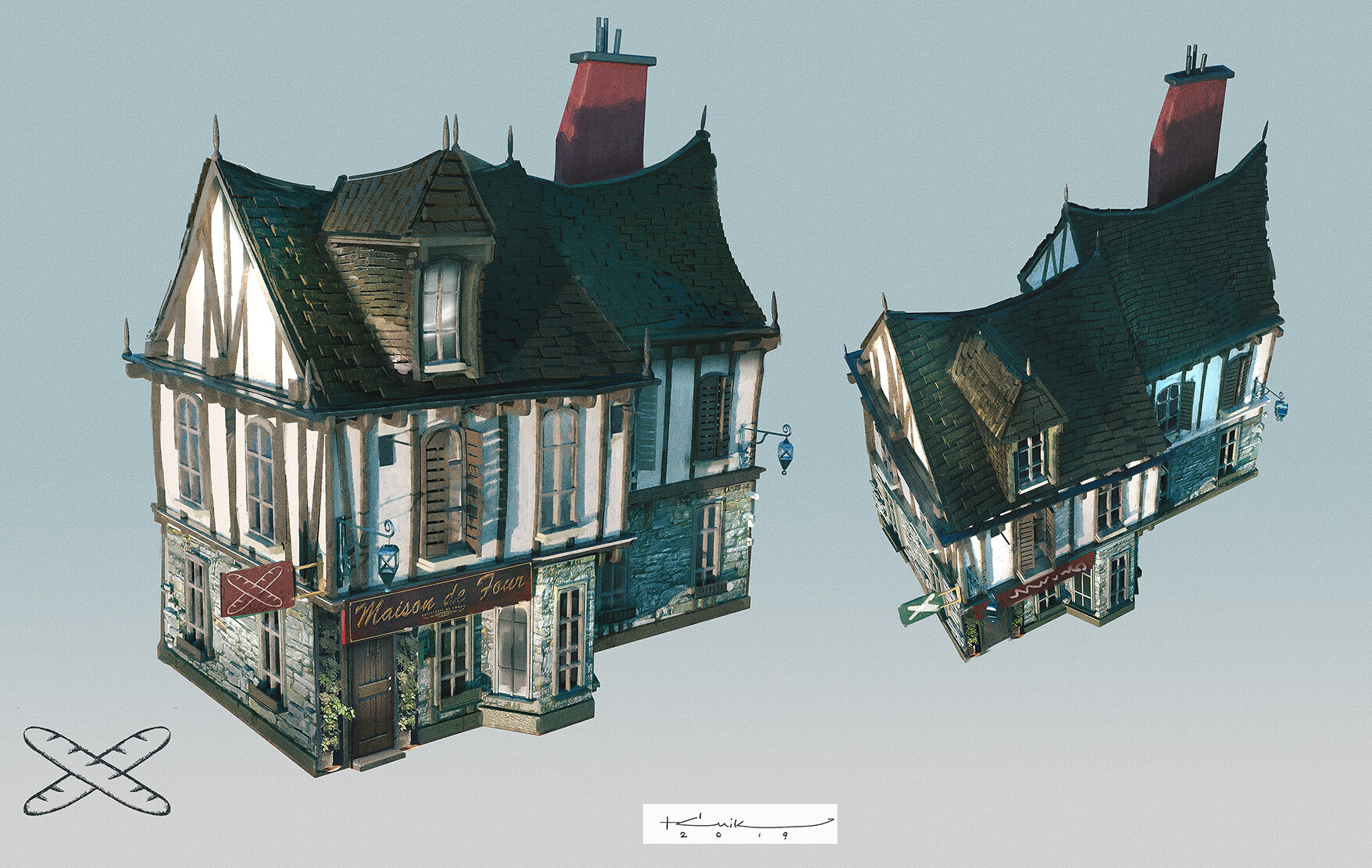 ArtStation - Stylized houses 1