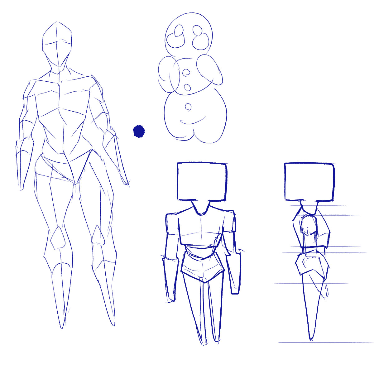 how to draw ice golem