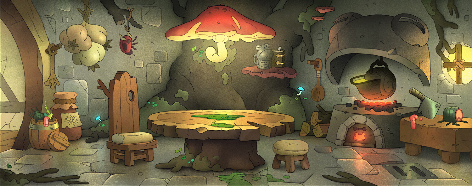 Ian Worrel - Disney Amphibia 3D Kitchen Project