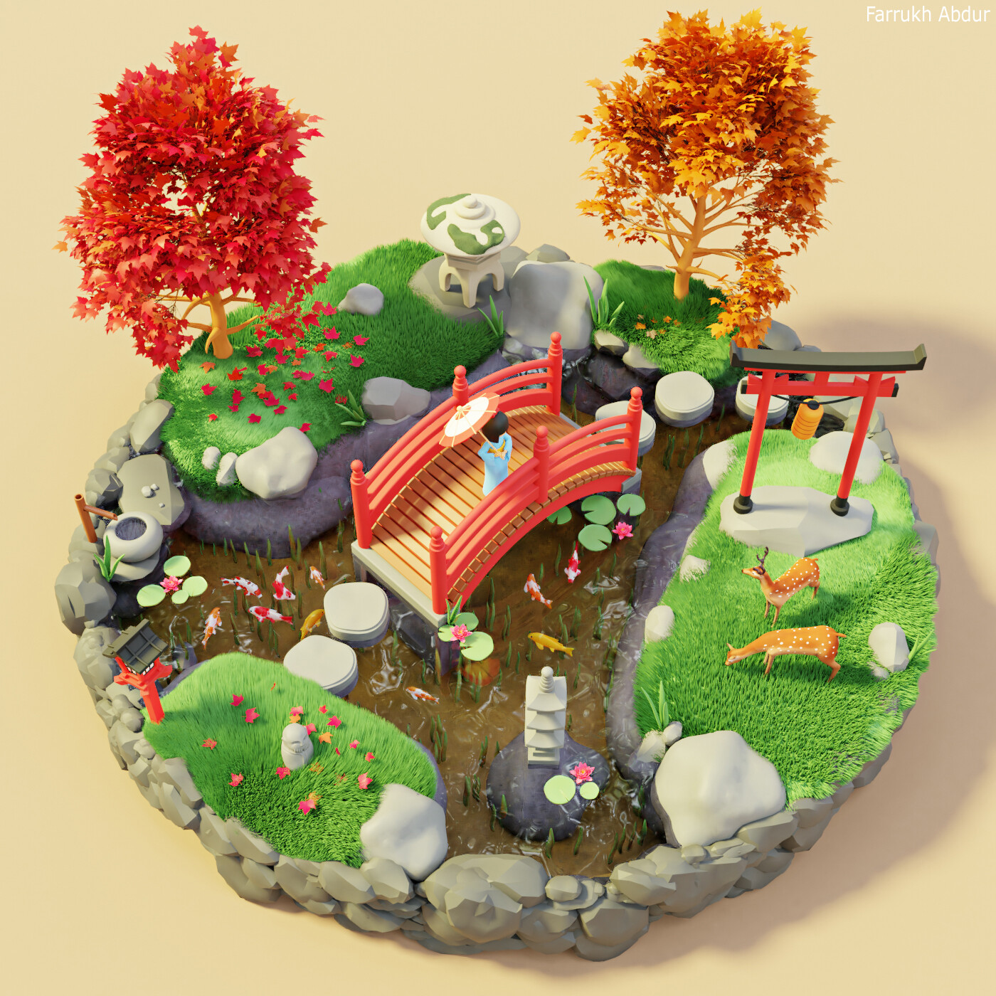 ArtStation - Garden - Blender