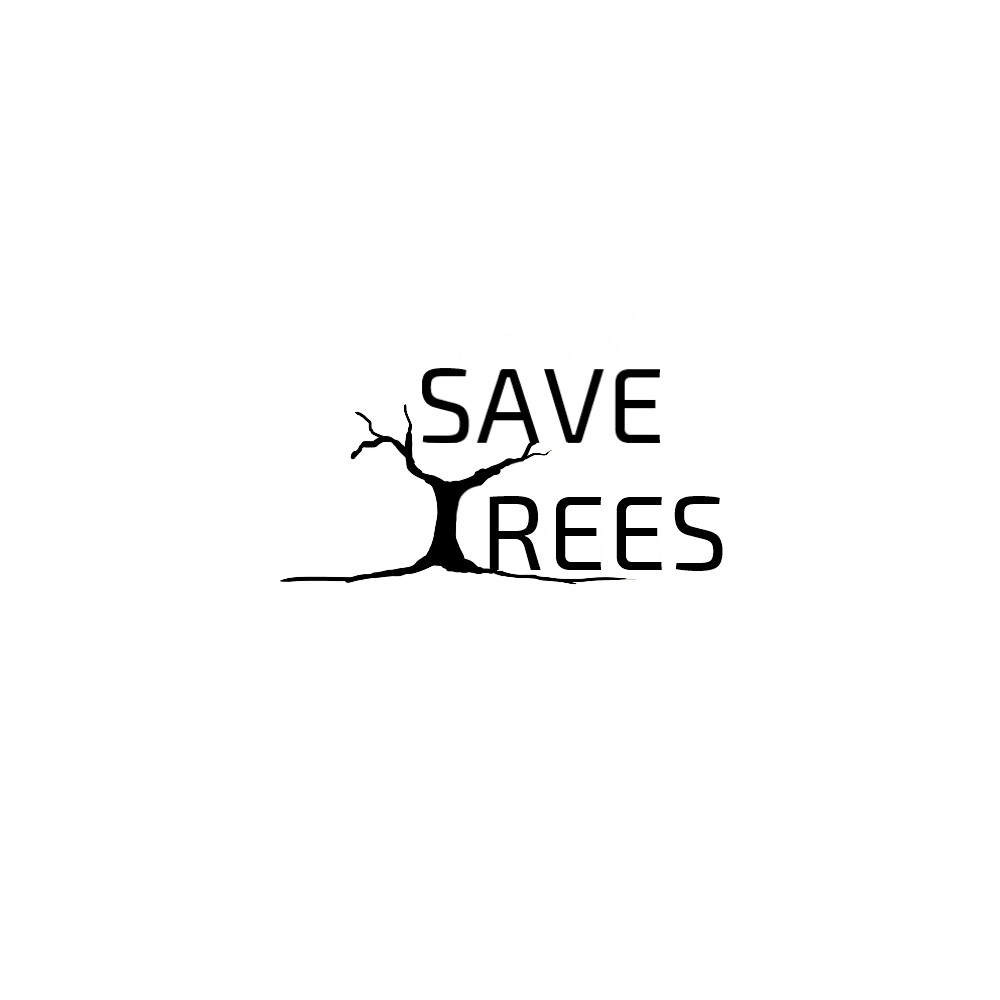 Ajinkya Dixit - Save Trees Typography Design