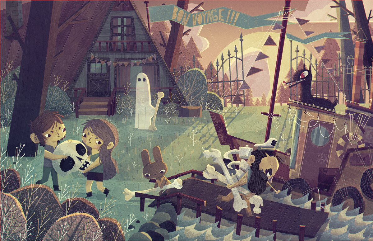 ArtStation - Bon Voyage mr Skeleton