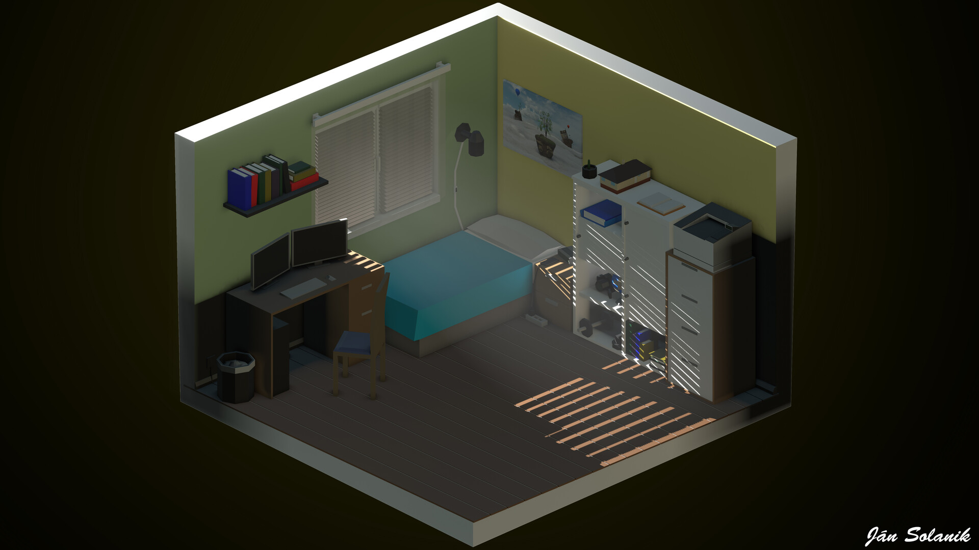 ArtStation - Isometric Room