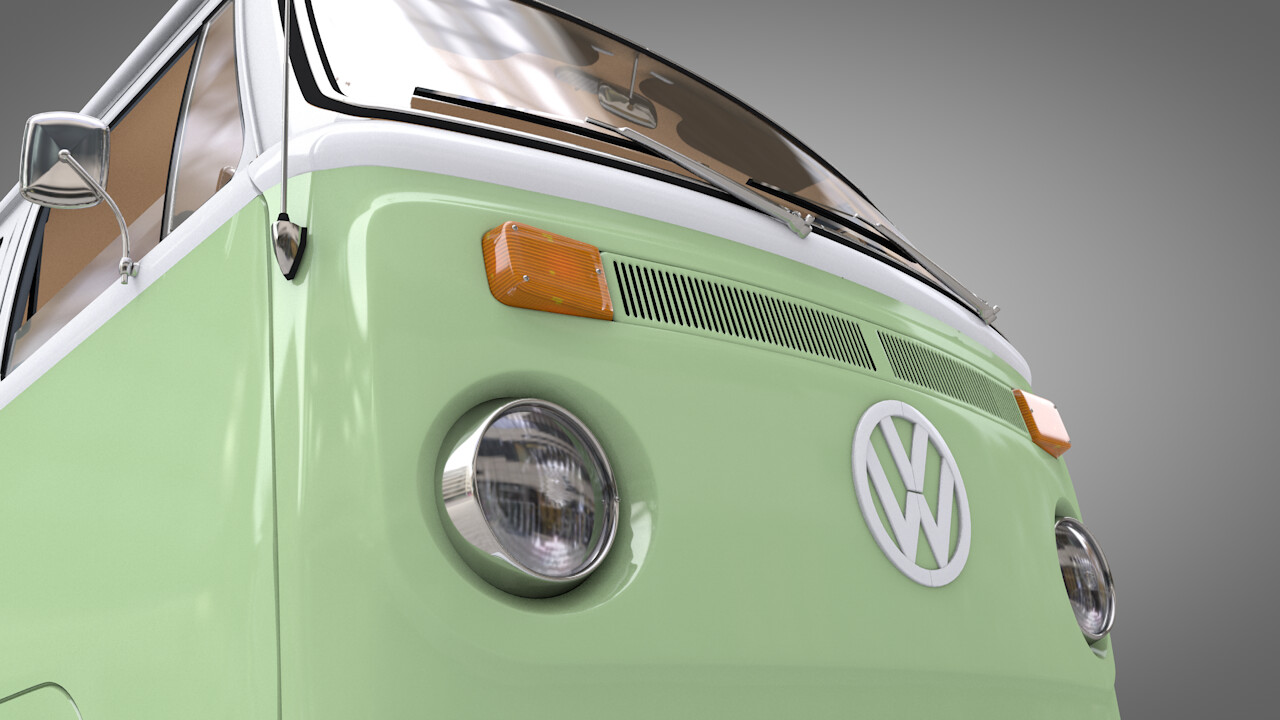 ArtStation - VOLKSWAGEN T2 BAY WINDOW 1974