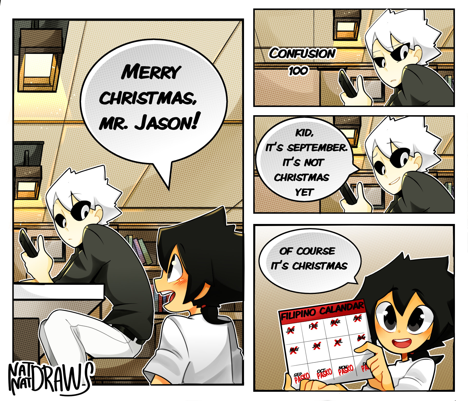 ArtStation - Pinoy Christmas (comic stirp)