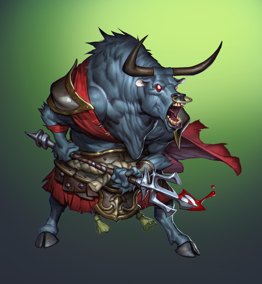 ArtStation - bull head god