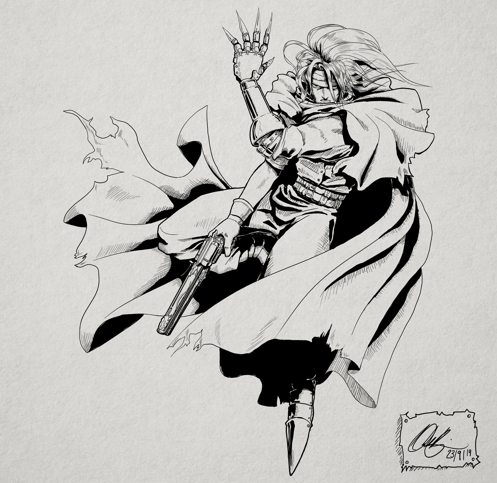 Final Fantasy Vincent Drawing