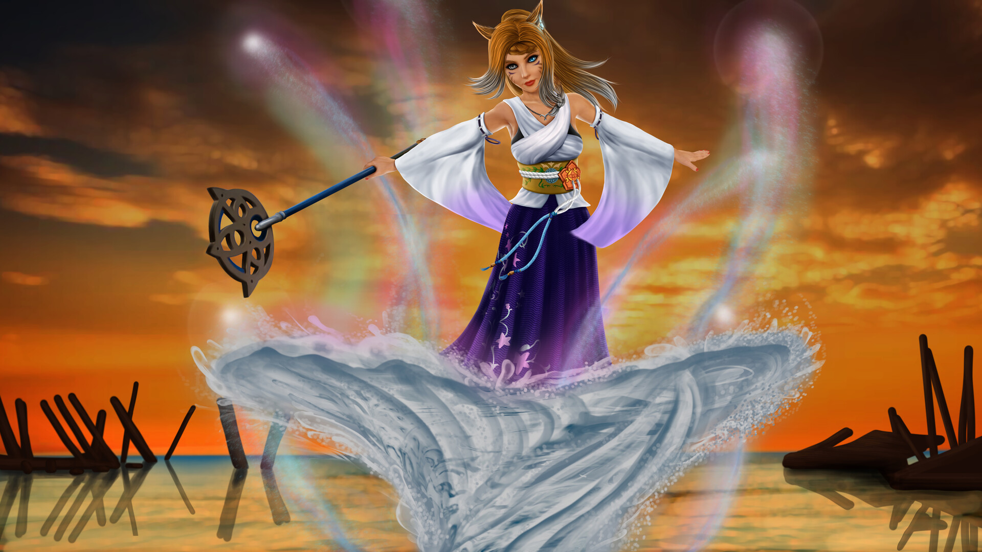 ArtStation - Final Fantasy X -The Sending in Kilika