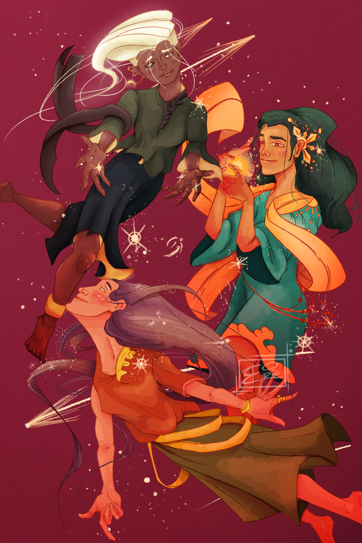 ArtStation - Bathala's Daughters: Mayari, Hanan, and Tala