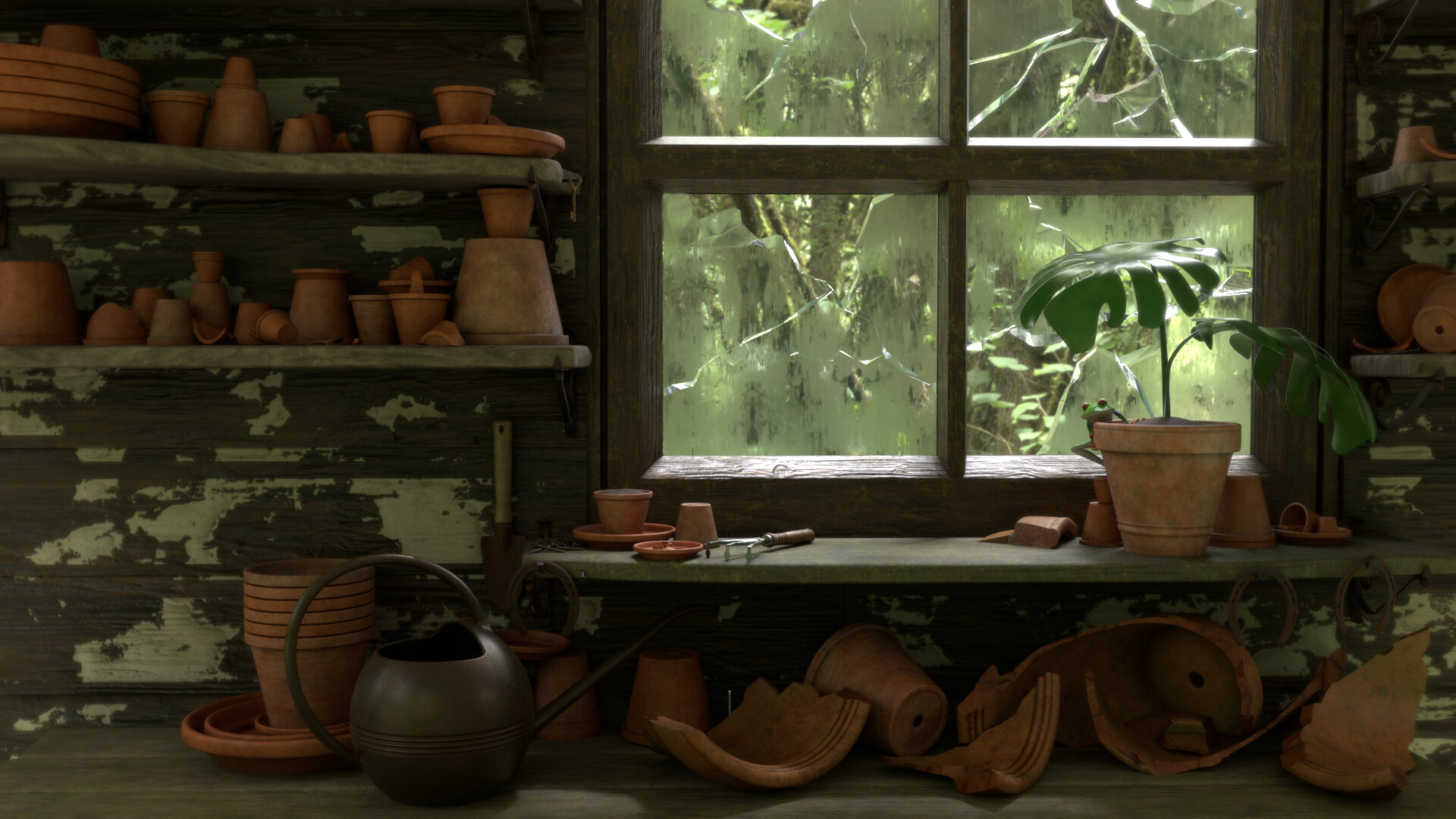 ArtStation - Potting Shed Still life Study