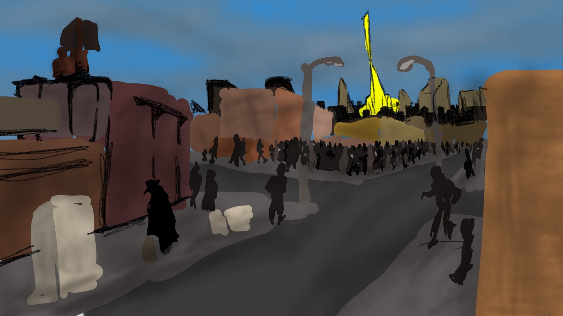 ArtStation - Future City slums