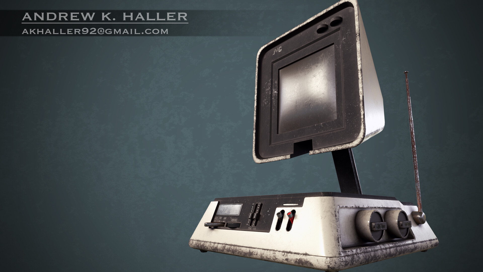 ArtStation - JVC 3100R Video Capsule Telivision Radio