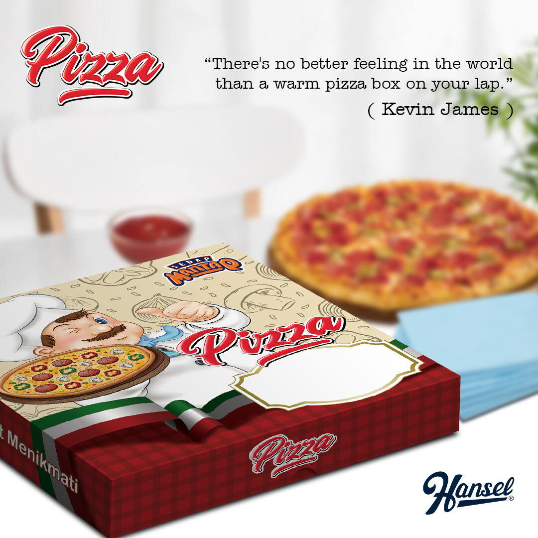 ArtStation - Dus Pizza, Box Pizza, Kemasan Pizza, Kotak Pizza - Sedap ...