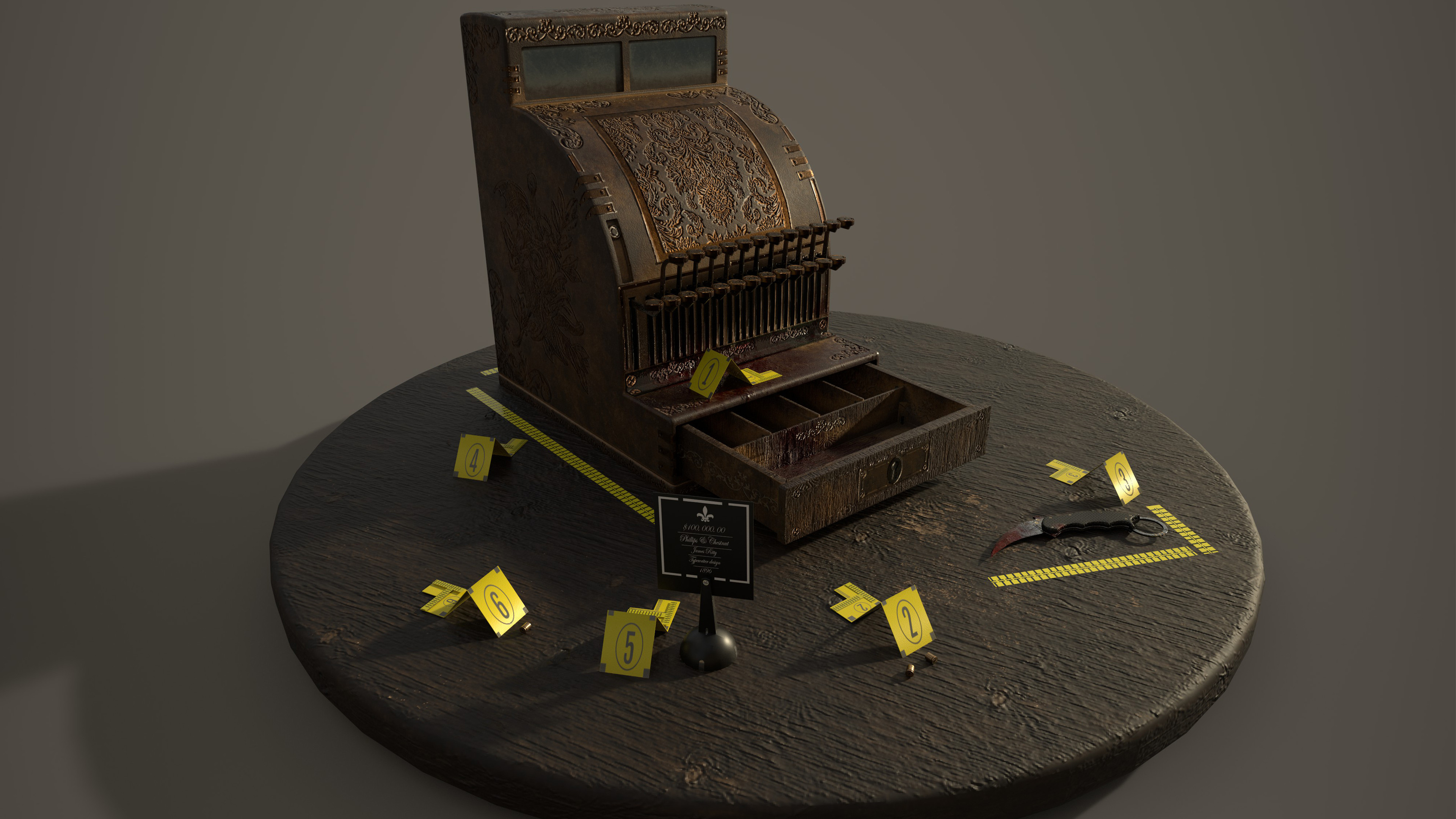 Delbert Valerio - Cash Register texture and scene build