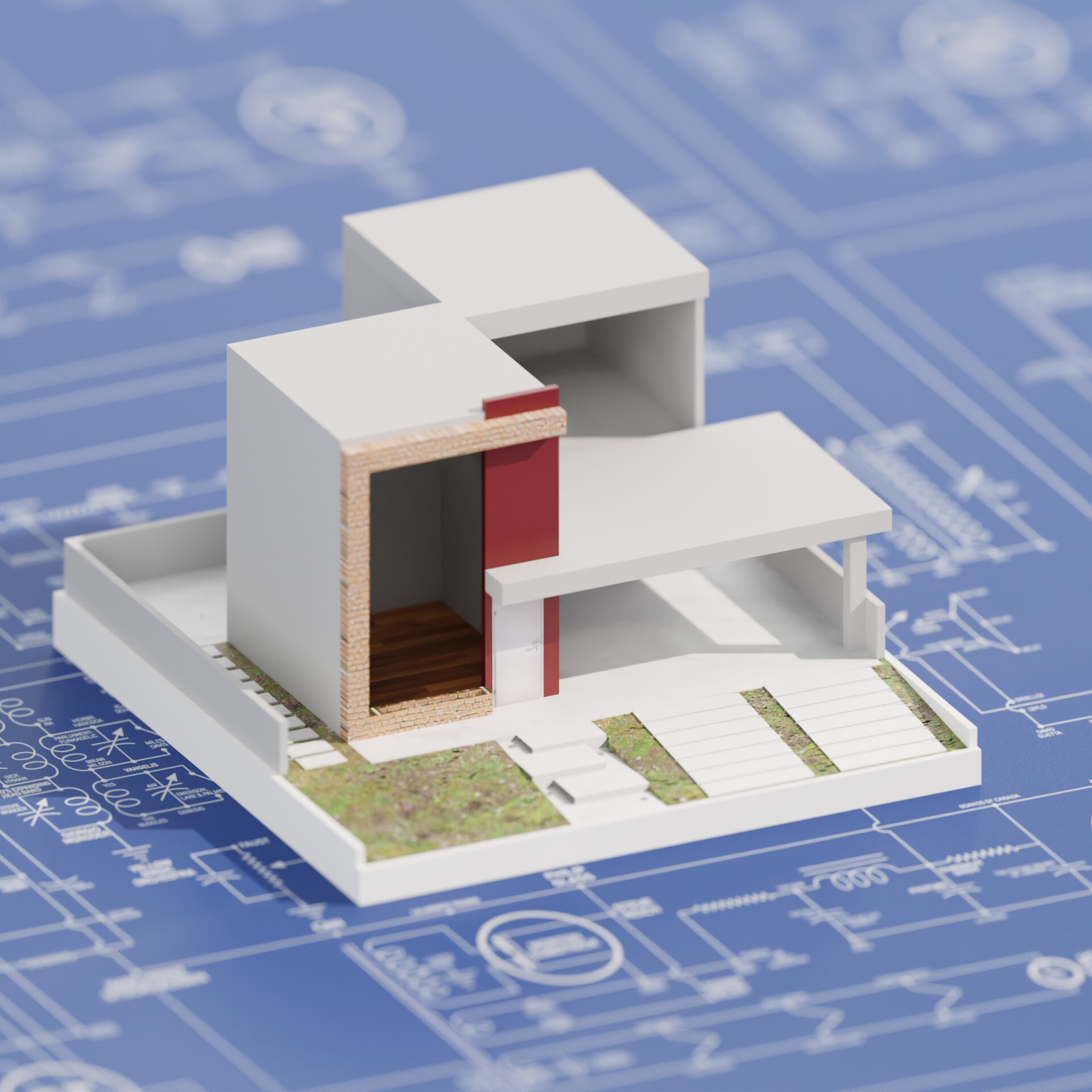 ArtStation - Tiny House - Blender