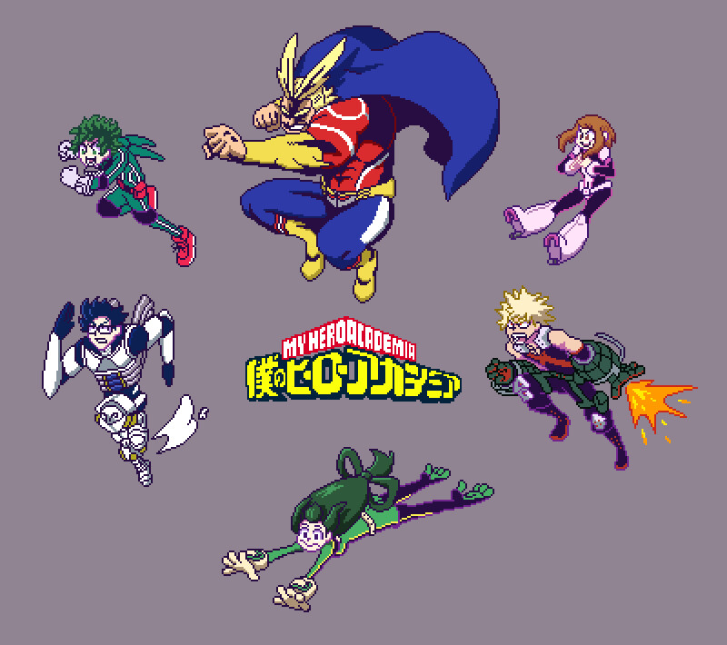 ArtStation - My Hero Academia Pixel Art