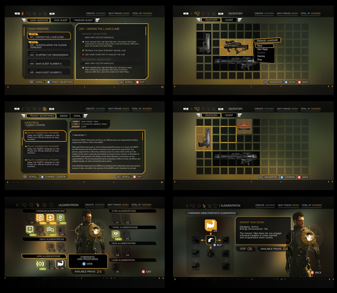 Eric Bellefeuille - Deus Ex - GUI Research