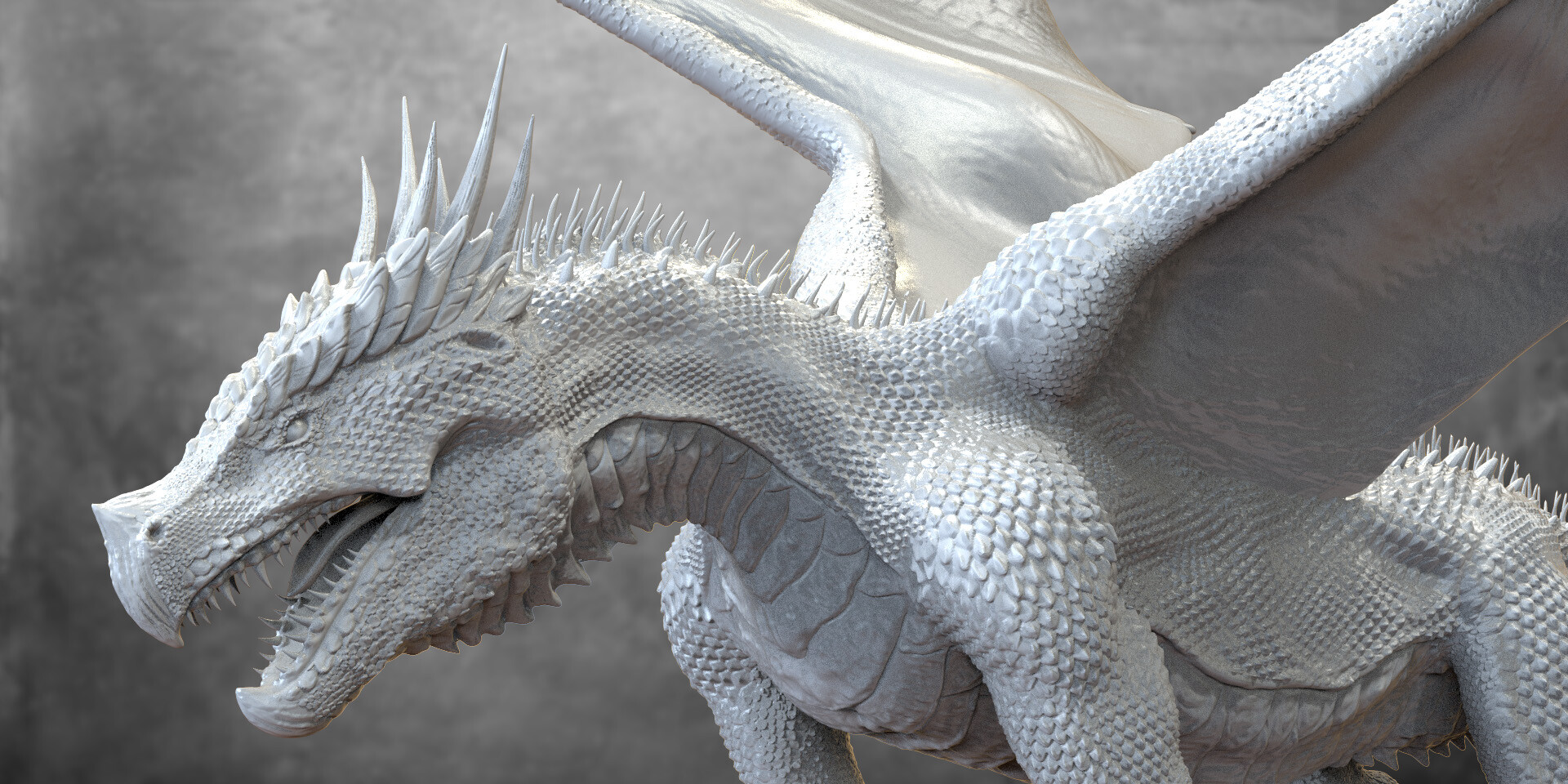 ArtStation - Dragon keyshot render