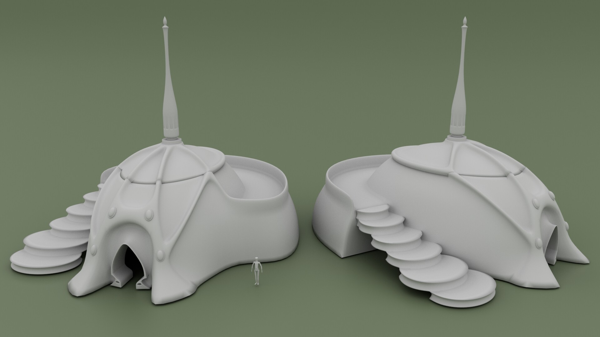 Sean H Bullough - Eldar Buildings for Warhammer 40K