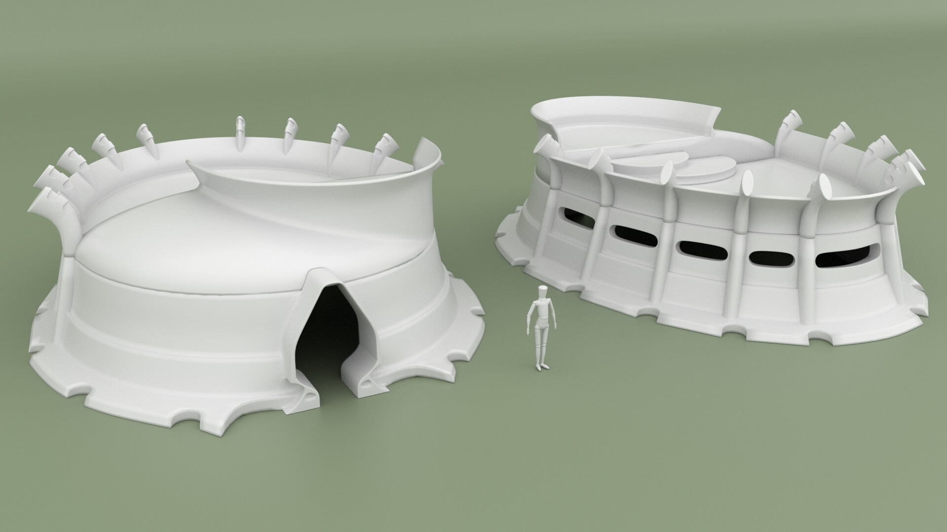 Sean H Bullough - Eldar Buildings for Warhammer 40K