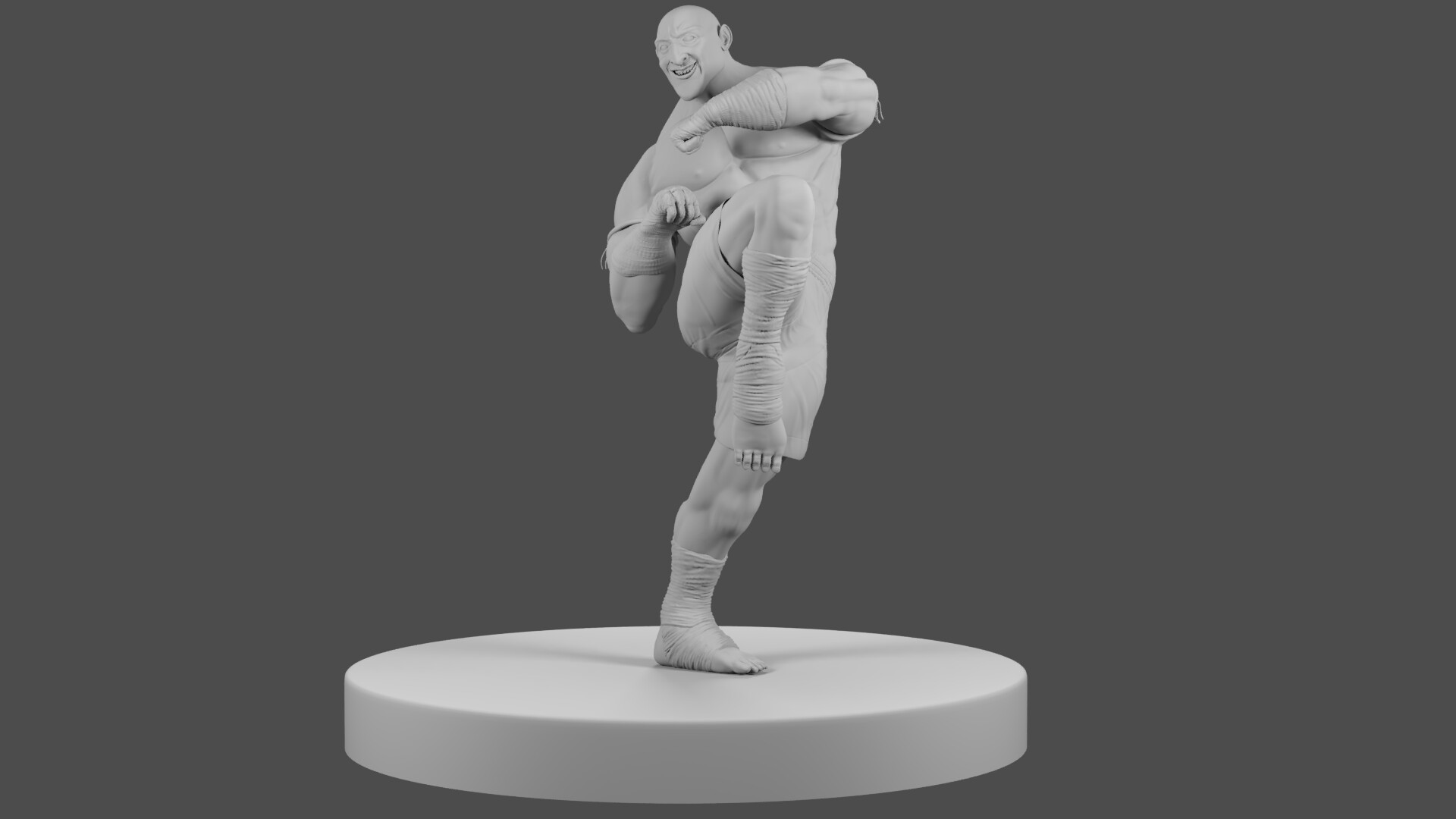 ArtStation - Kick_Boxer_Sculpting_Blender
